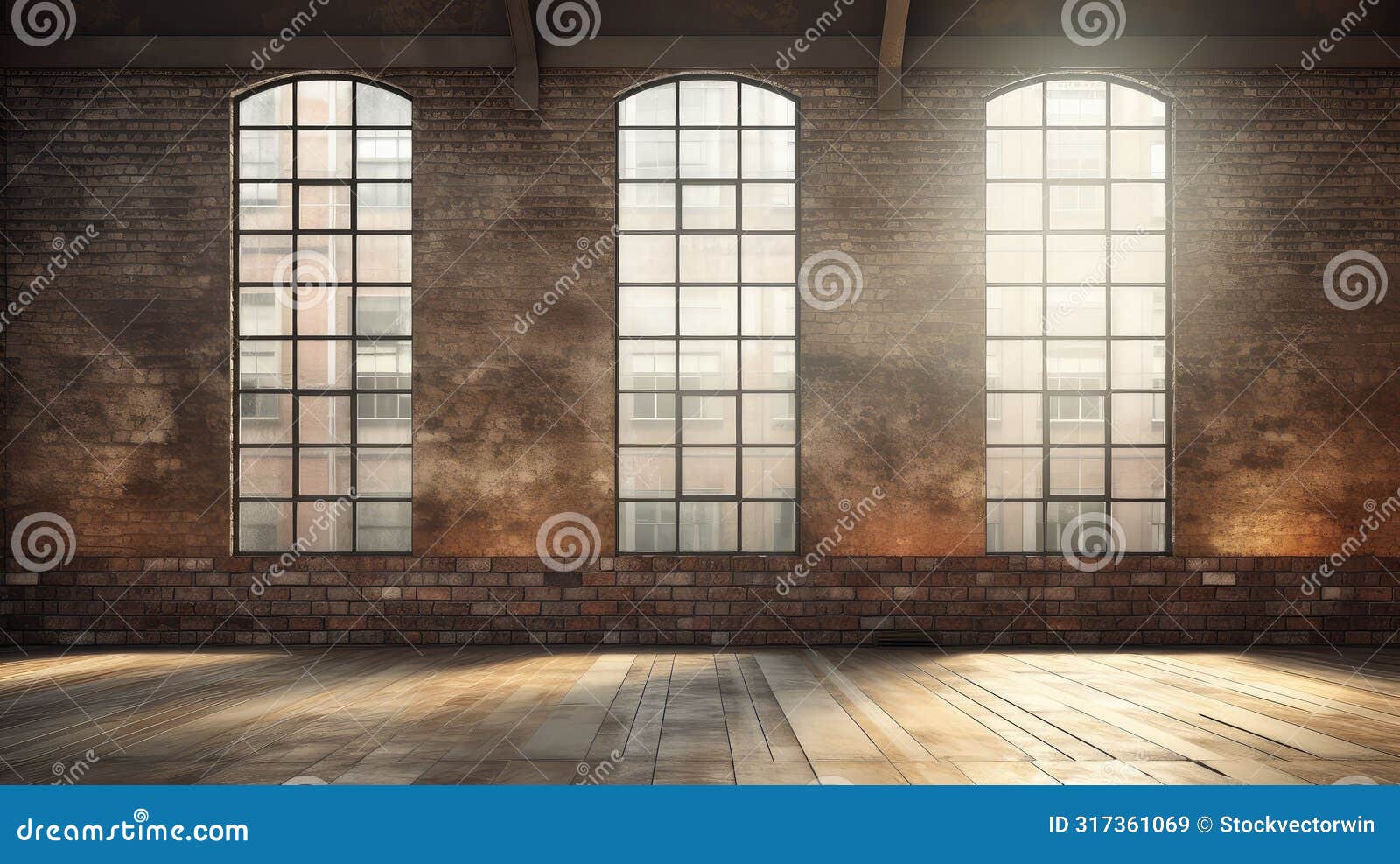 Windows Warehouse Interior Wall Stock Illustration - Illustration of ...