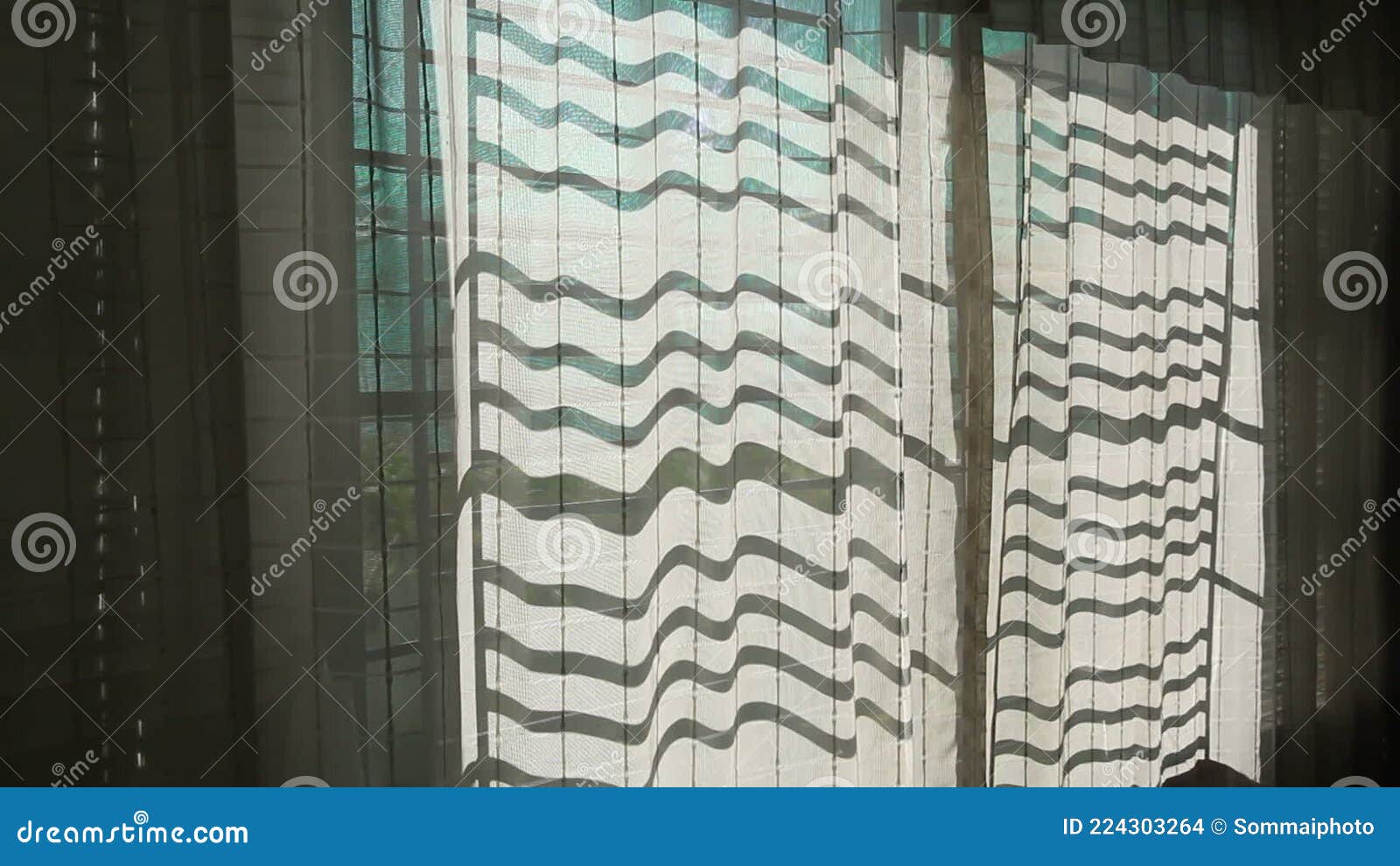 Windows and White Curtains Moving by the Wind Blowing Stock Footage ...