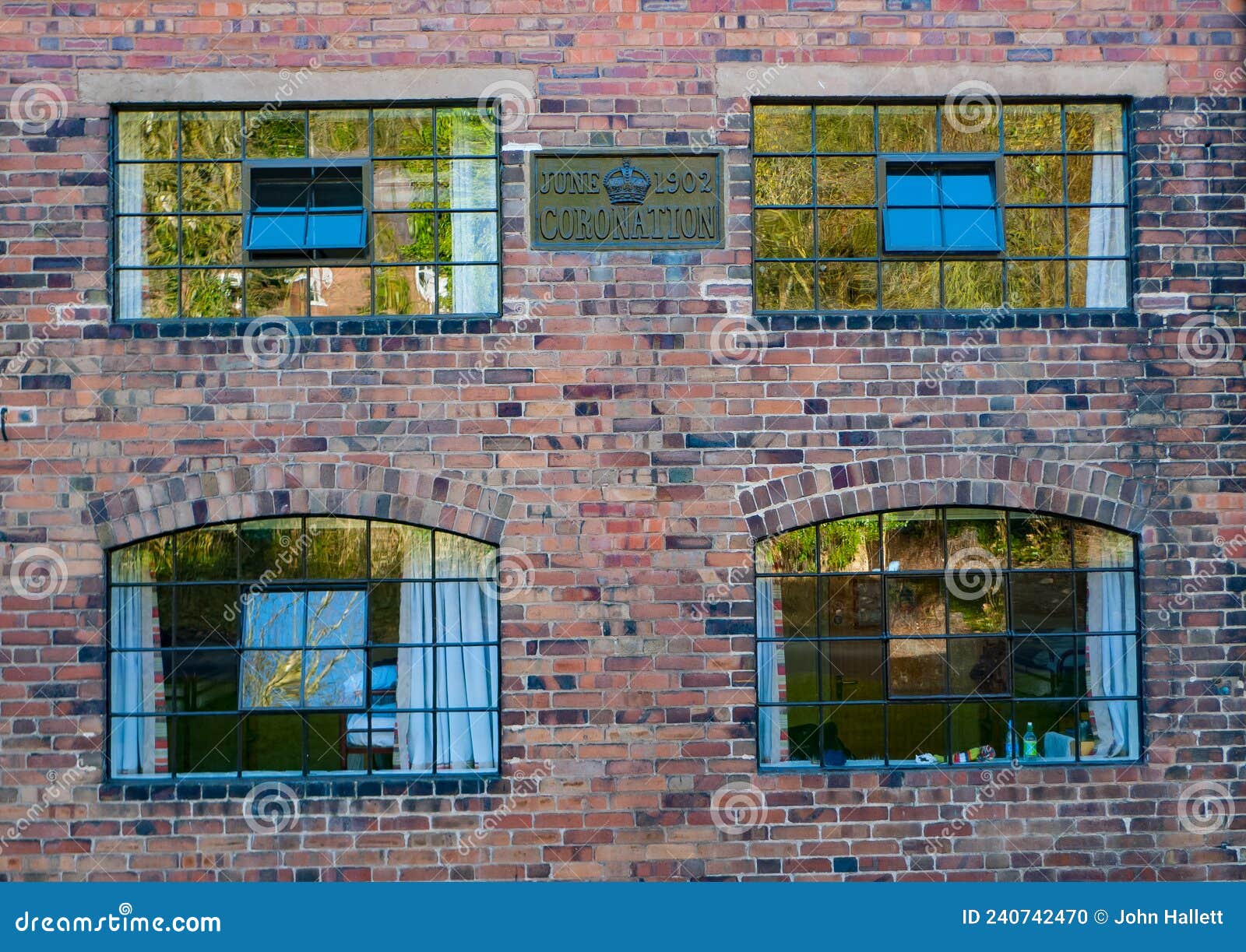 Four window reflections stock photo. Image of rose, framed - 240742470