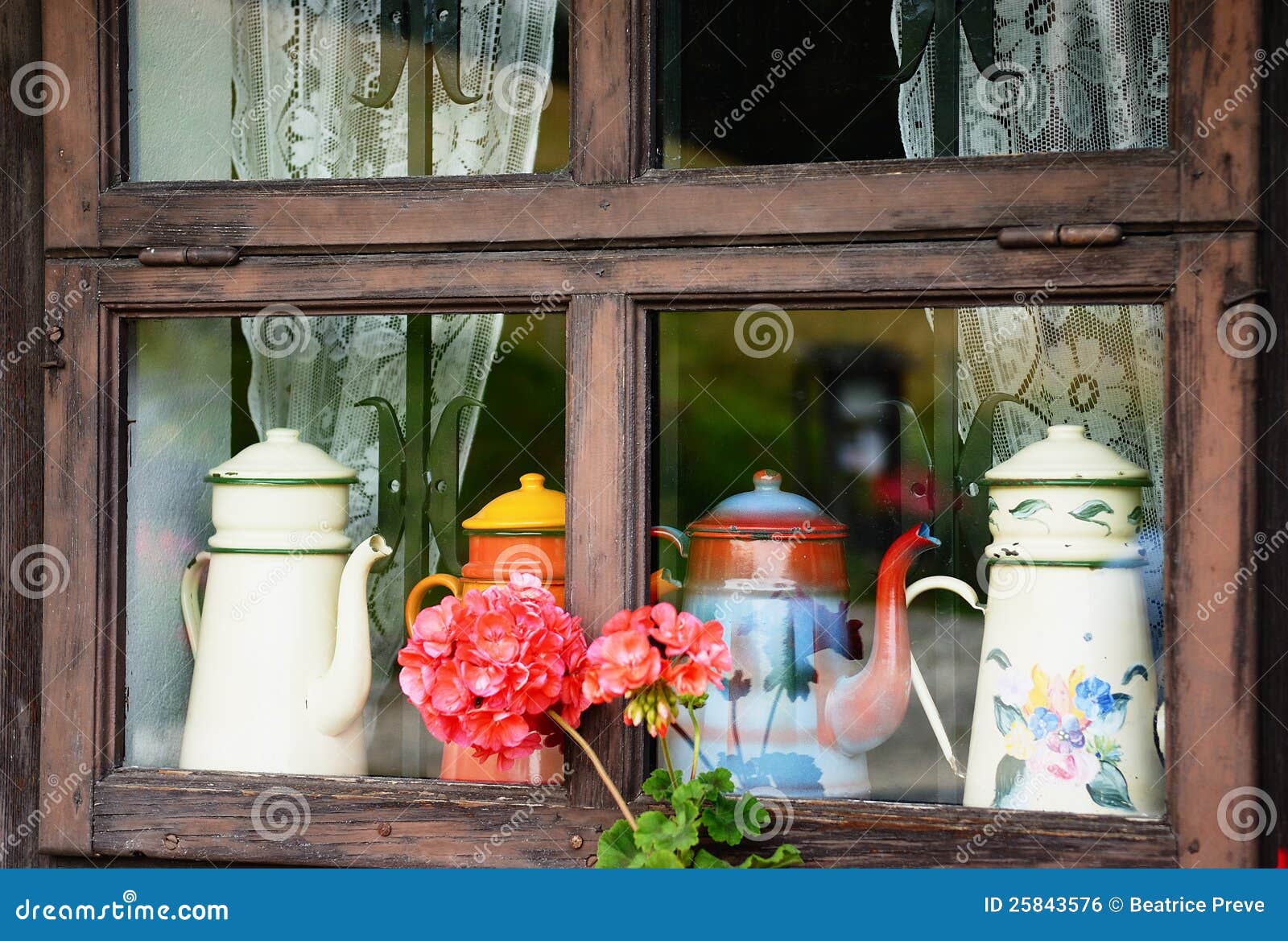 Windows of a Wooden Cottage Stock Photo - Image of brown, glass: 25843576