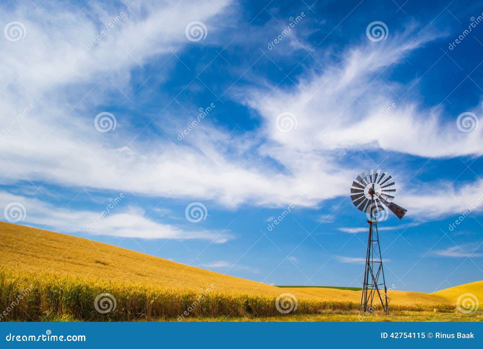 Windpump stock image. Image of dryland, blade, power - 42754115