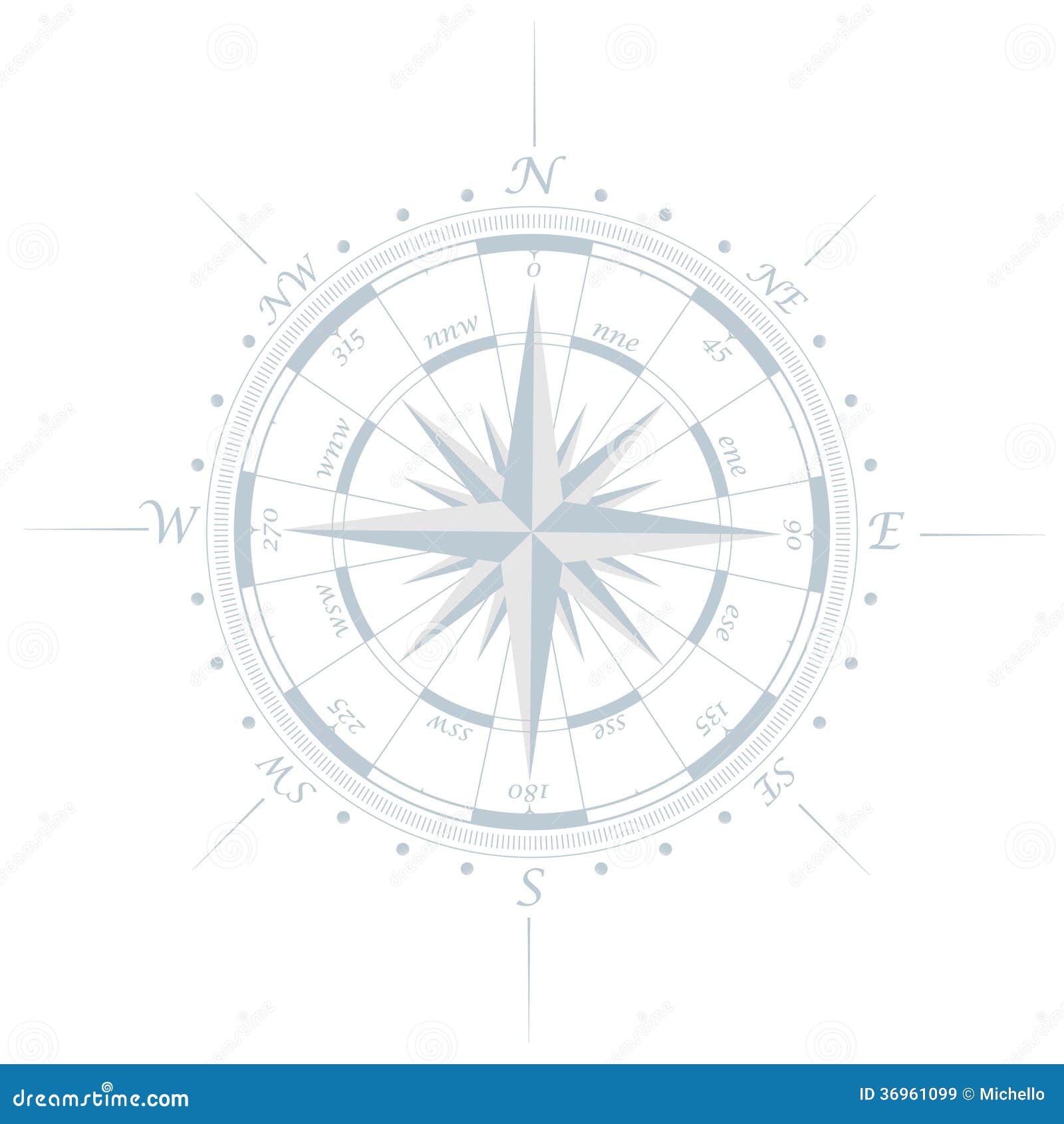 Windroos vector illustratie. Illustration of voorwerp - 36961099