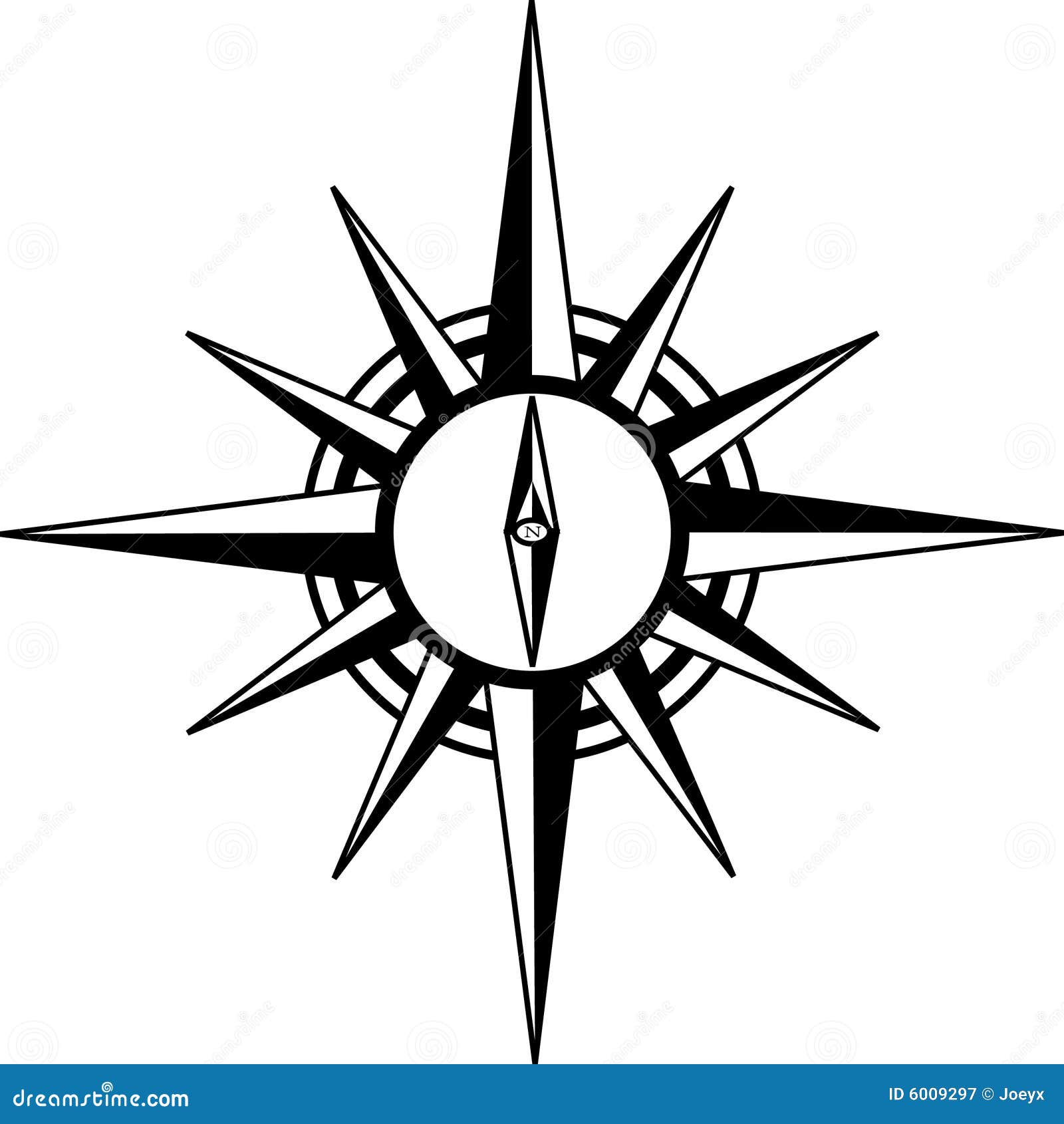 Windroos vector illustratie. Illustration of roos, punt - 6009297