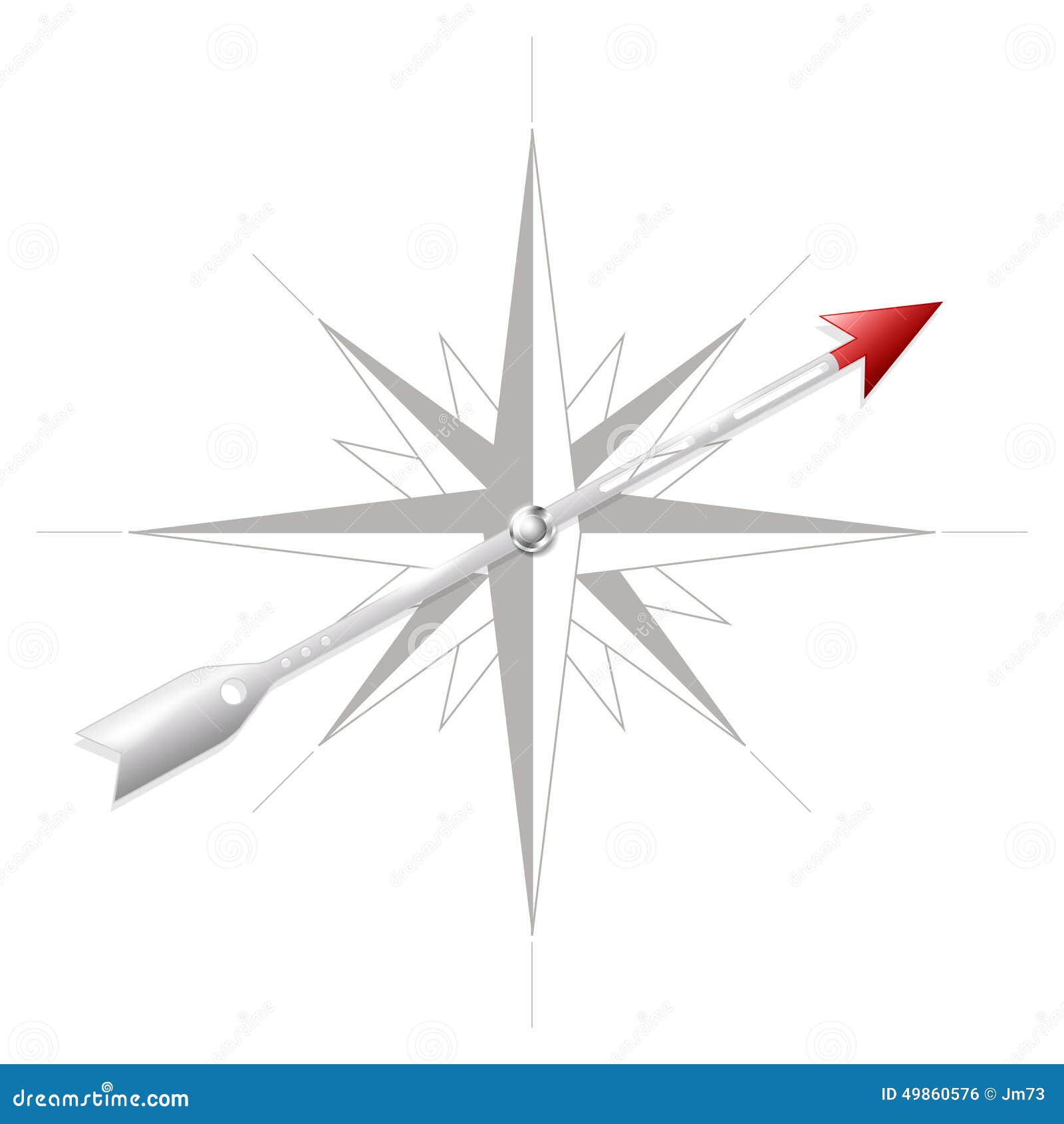 Windroos met metaalpijl vector illustratie. Illustration of achtergrond ...