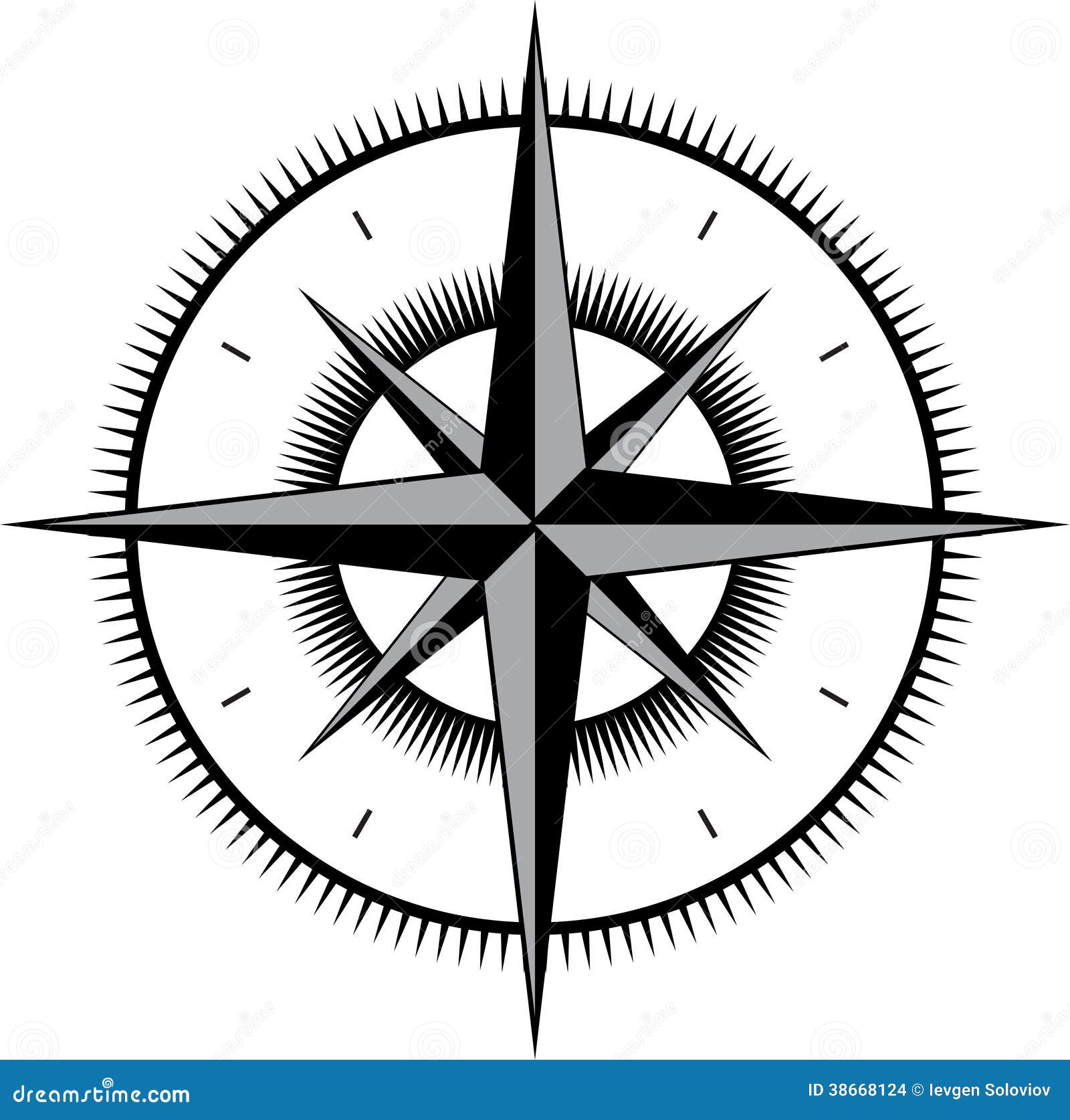 Windrose vektor abbildung. Illustration von ikone, abbildung - 38668124