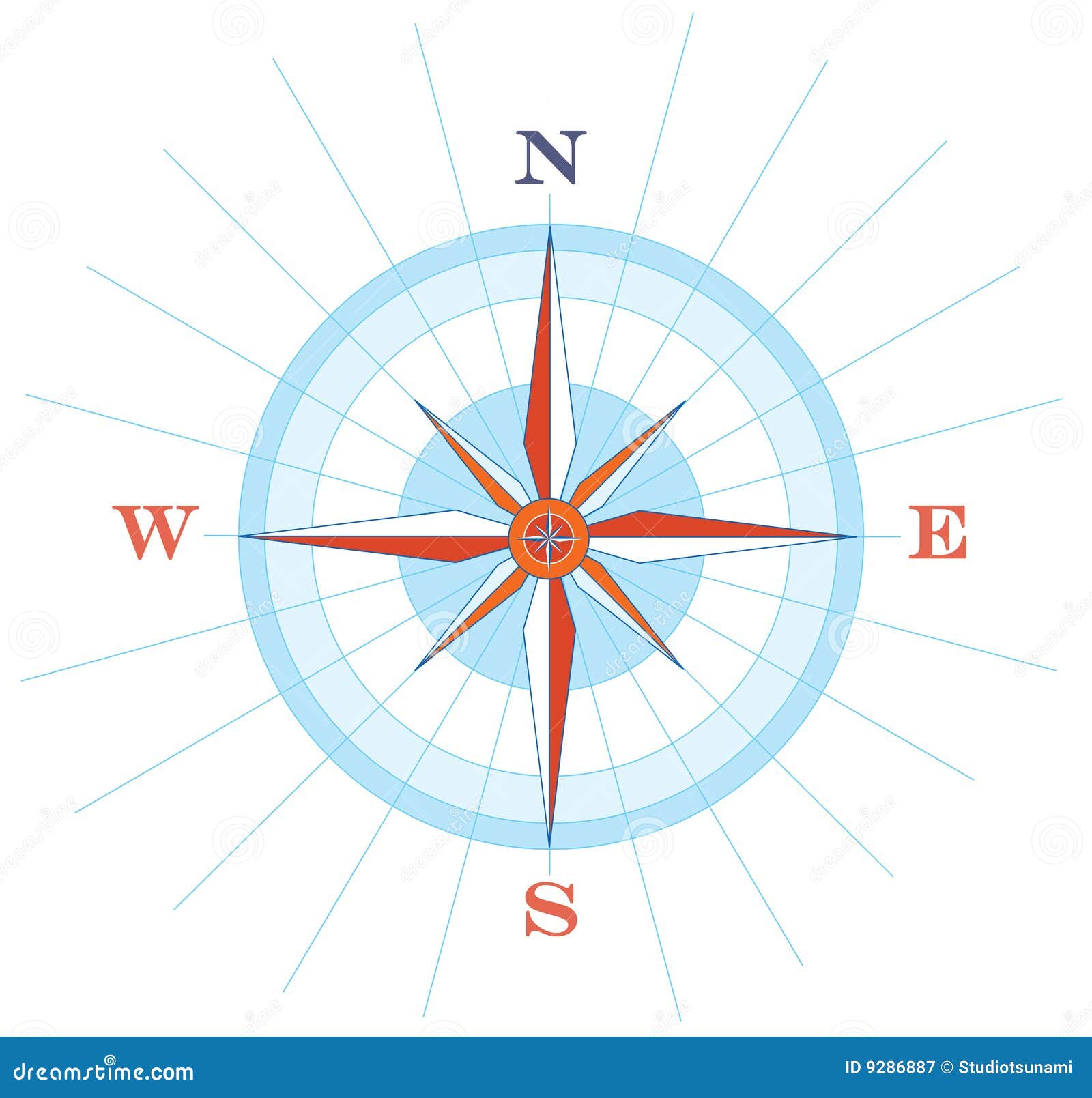Windrose stock abbildung. Illustration von expedition - 9286887