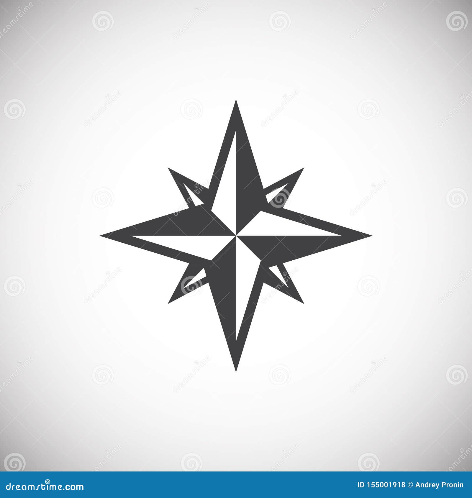 Windrose Icon on Background for Graphic and Web Design. Simple ...