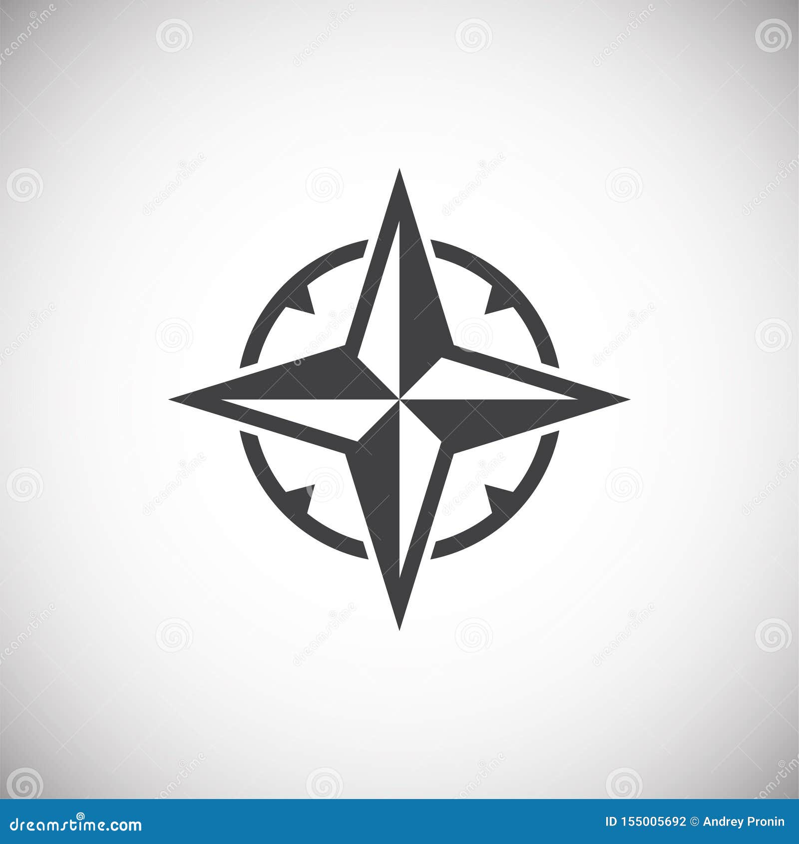 Windrose Icon on Background for Graphic and Web Design. Simple ...