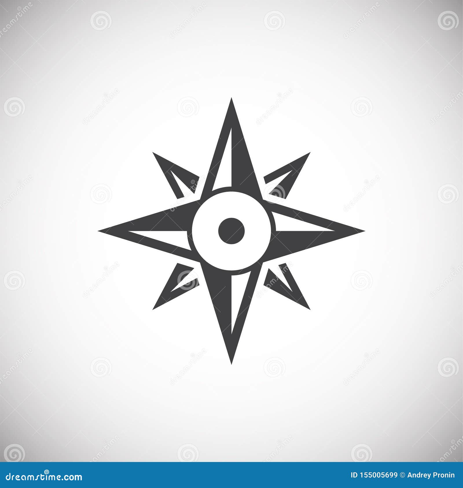 Windrose Icon on Background for Graphic and Web Design. Simple ...