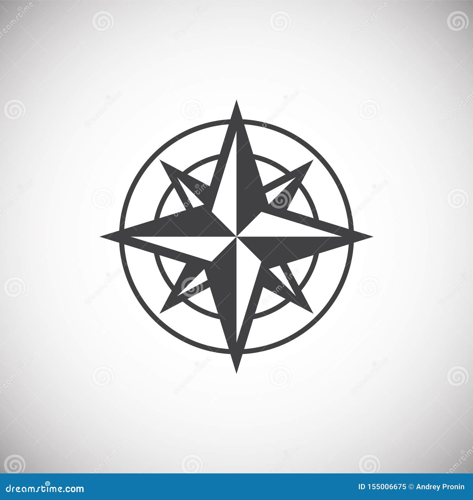 Windrose Icon on Background for Graphic and Web Design. Simple ...