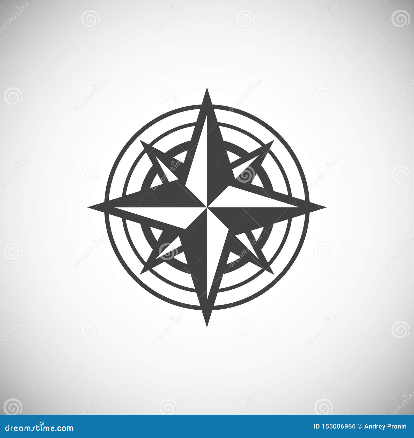 Windrose Icon on Background for Graphic and Web Design. Simple ...