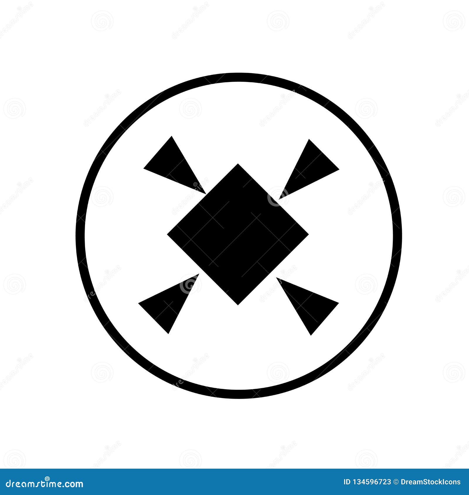 Windrose Icon Vector Isolated on White Background, Windrose Sign ...