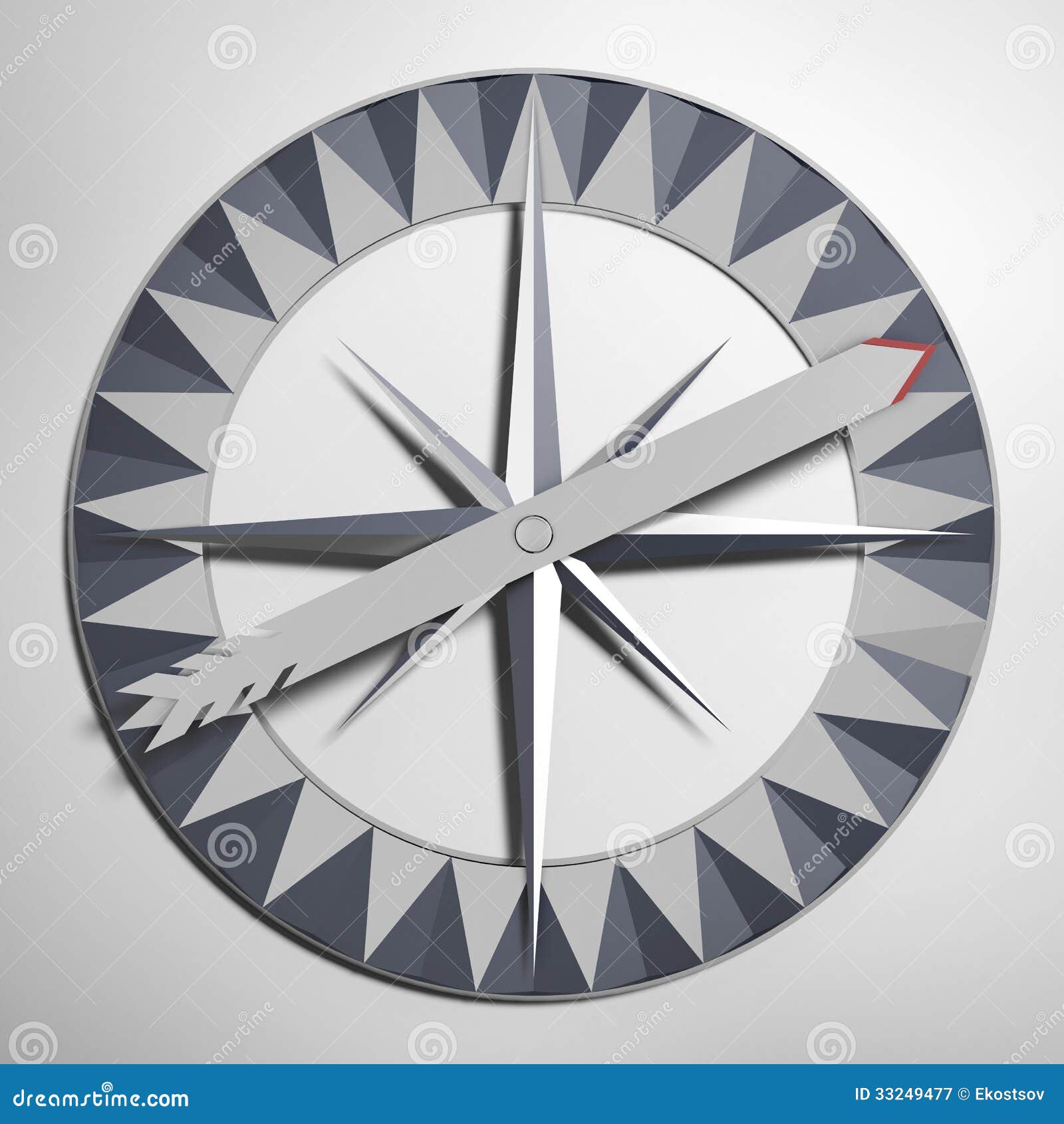 Windrose mit Pfeil stock abbildung. Illustration von marine - 33249477