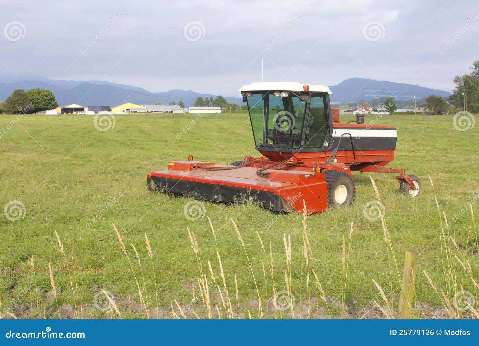Windrower or Swather stock photo. Image of equipment - 25779126