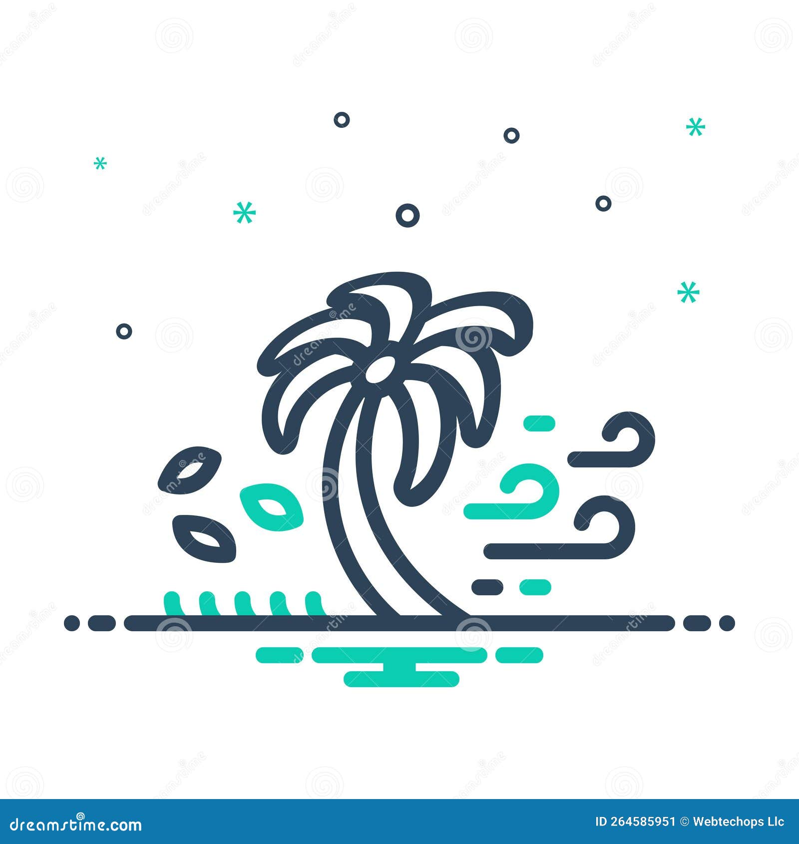 Land Vs Sea Breeze Vector Illustration. Labeled Shore Wind Explanation ...