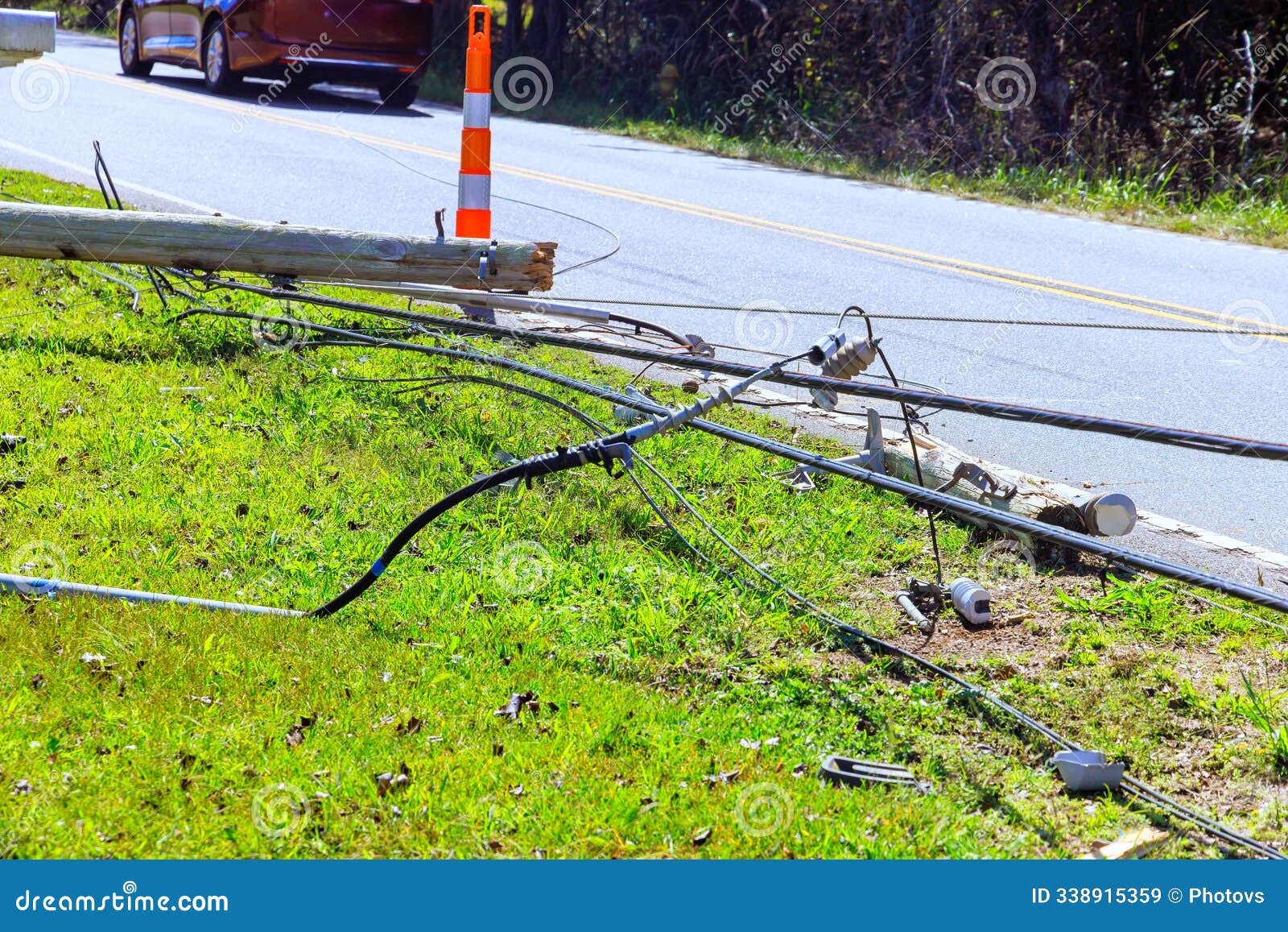 Old Broken Electrical Socket Fell Out Of Wall. A Violation Of ...