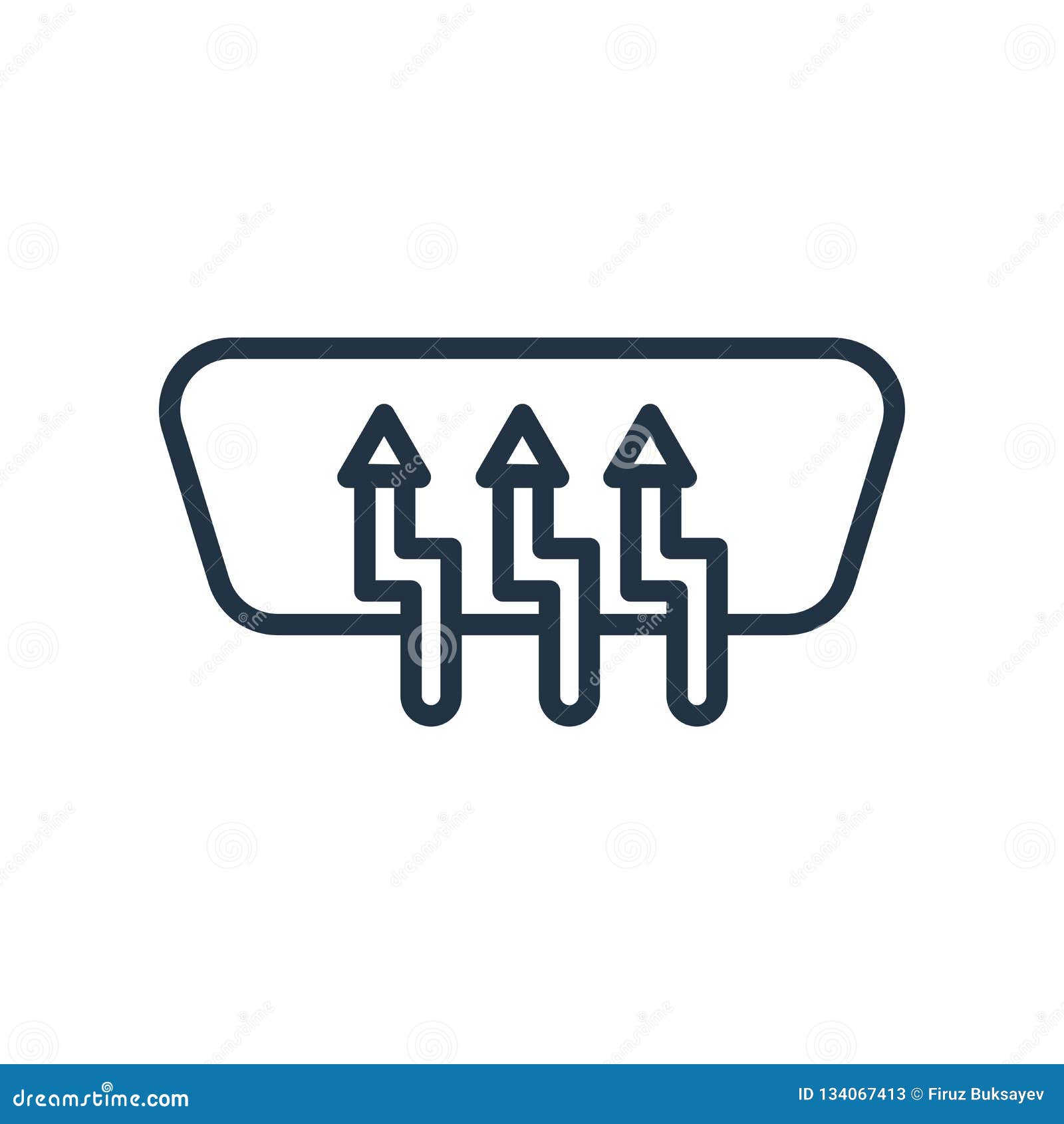 Windscreen Icon Vector Isolated on White Background, Windscreen Sign ...