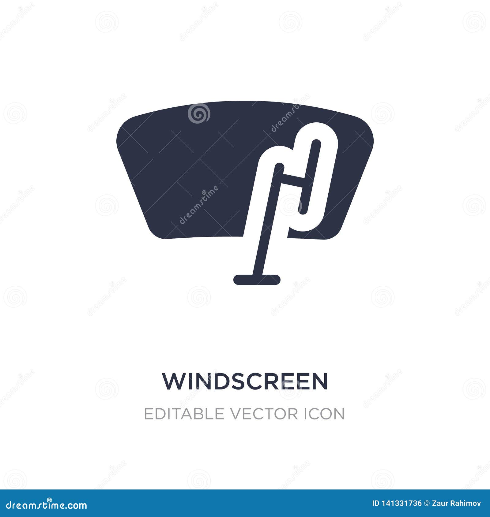 Windscreen Icon on White Background. Simple Element Illustration from ...