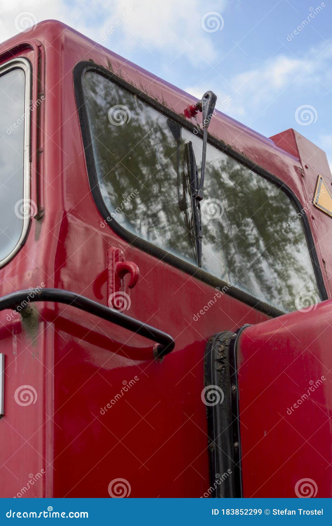 Windscreen Wiper of an Old Shunting Locomotive Stock Image - Image of ...