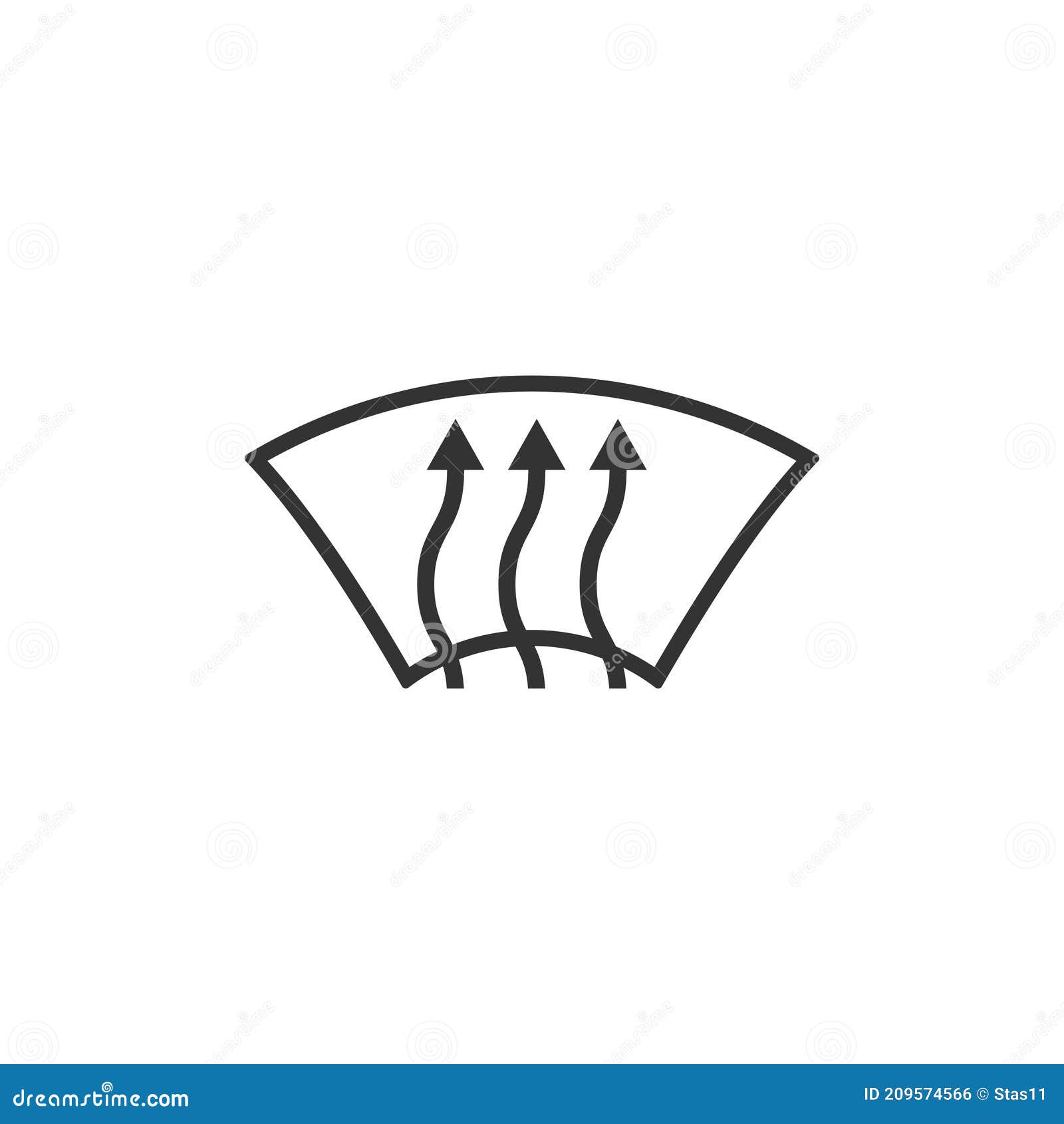 Windshield Blowing Icon in Simple Design. Vector Illustration Stock ...