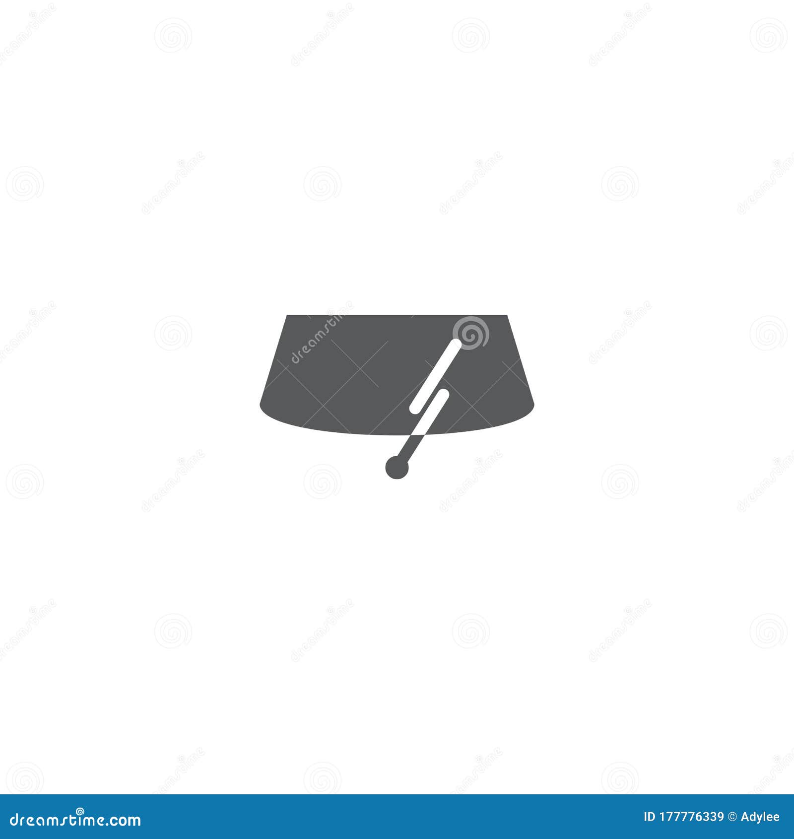 Windshield Car Glass Vector Icon Symbol Isolated on White Background ...