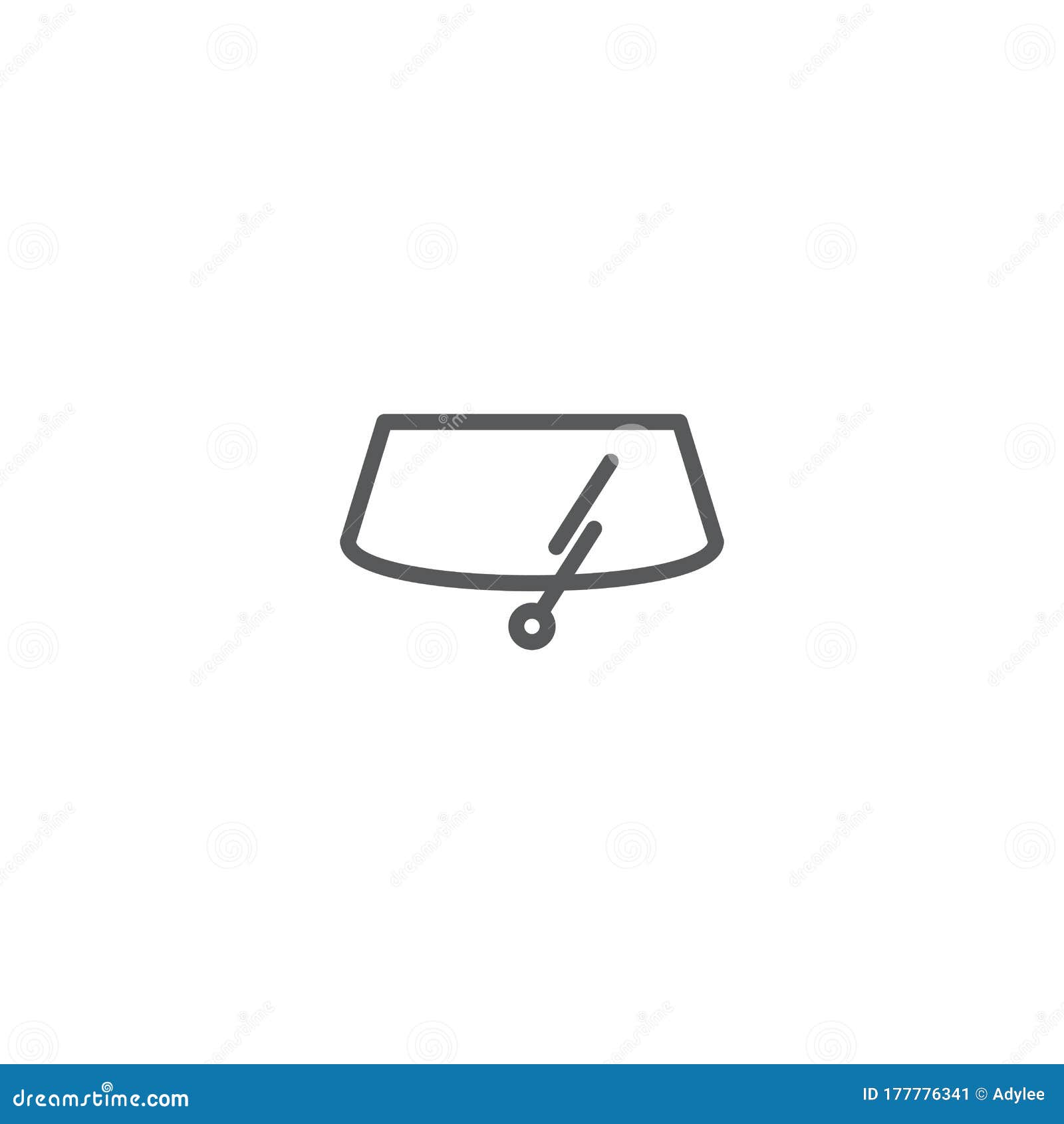 Windshield Car Glass Vector Icon Symbol Isolated on White Background ...