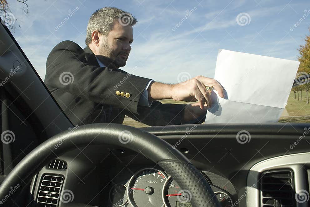 Windshield Flyer stock image. Image of message, business - 1679575