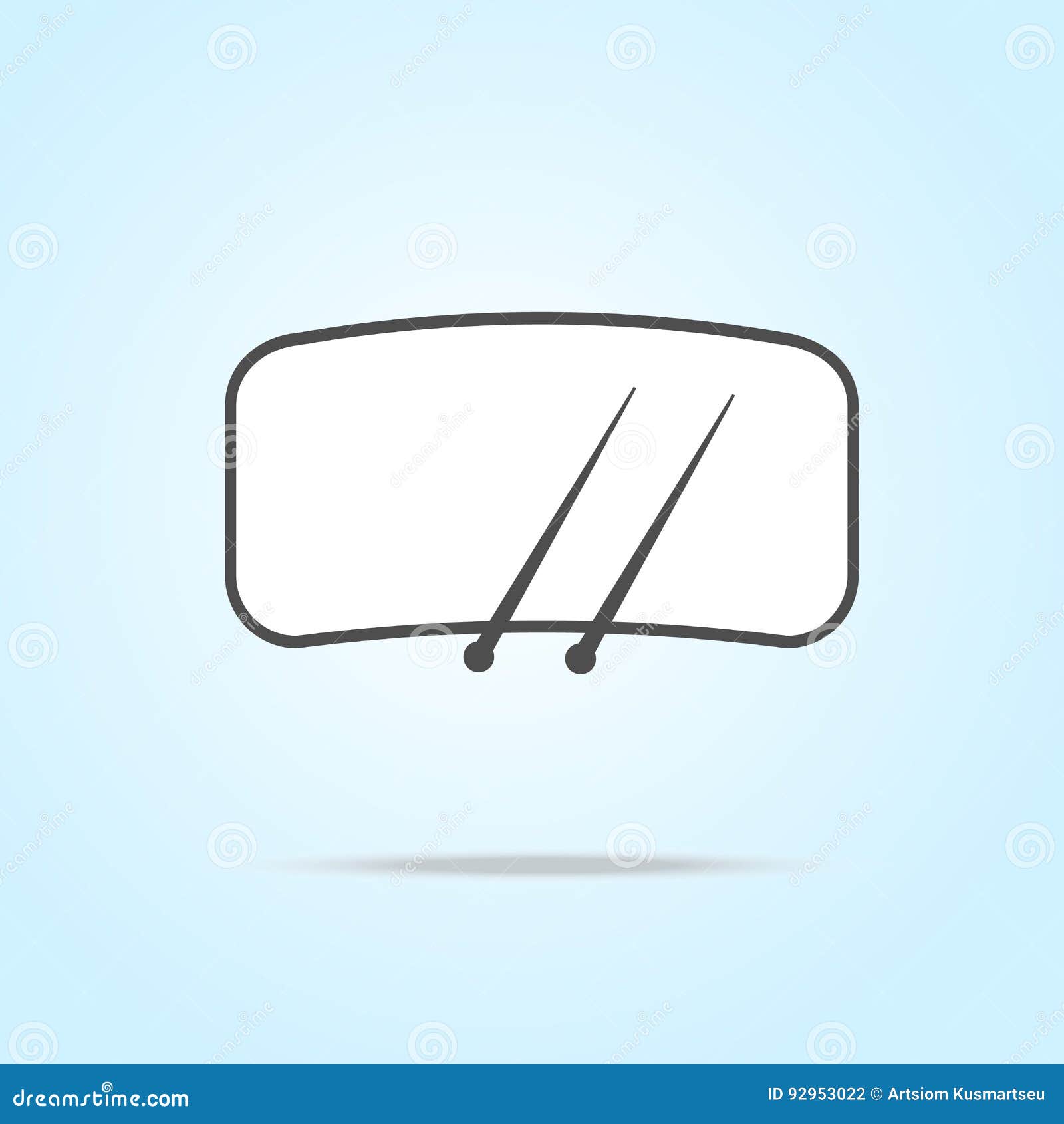 Windshield Icon Vector Sign And Symbol Isolated On White Background ...