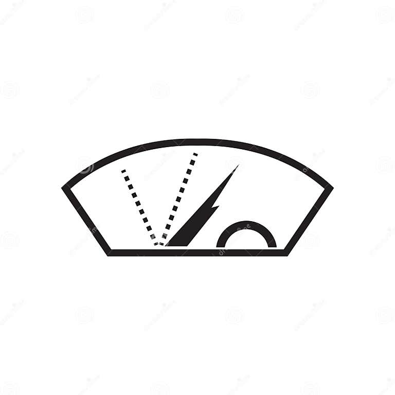 Windshield Icon Vector Sign and Symbol Isolated on White Background ...