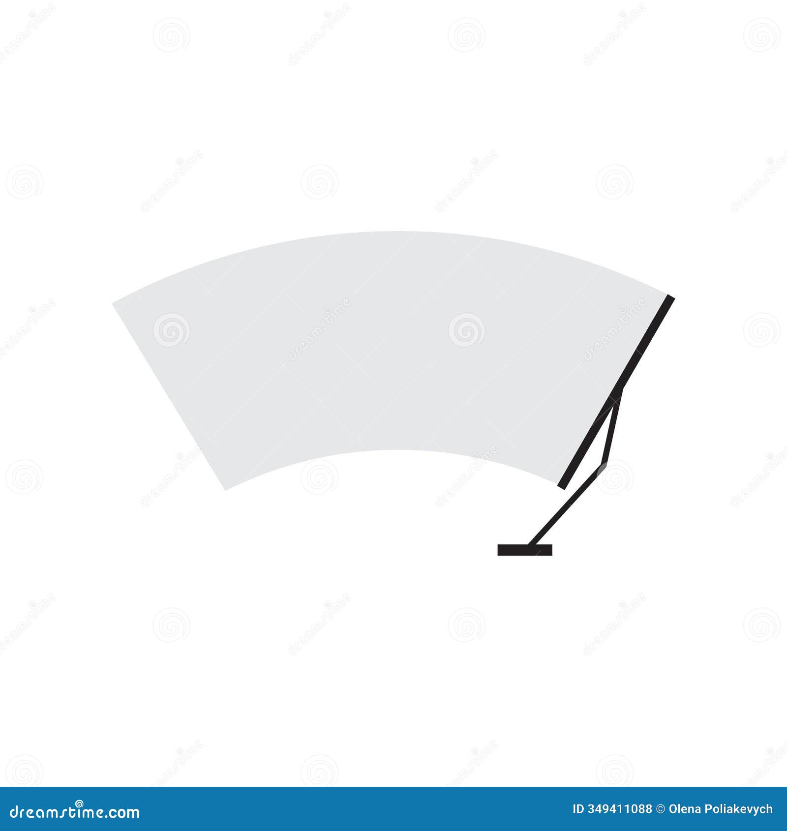 Windshield Wiper Icon. Simple Clean Shape. Automotive Vector Symbol ...