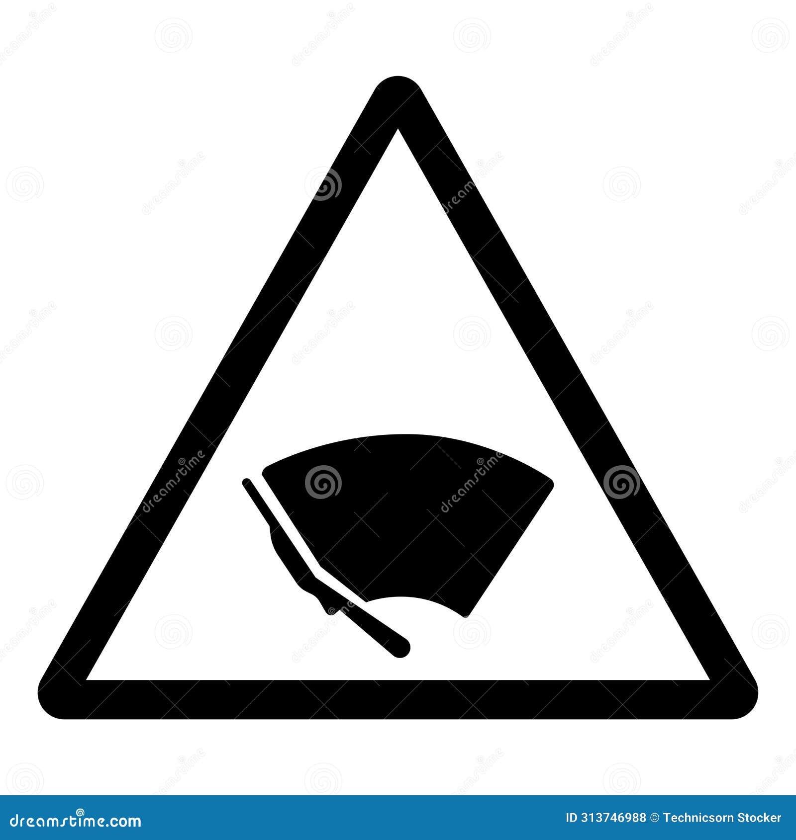 Windshield Wiper Symbol Sign, Vector Illustration, Isolate on White ...
