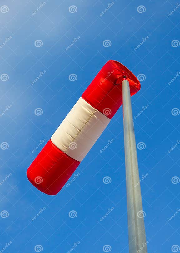 Windsock stock photo. Image of tall, striped, anemometer - 30784332