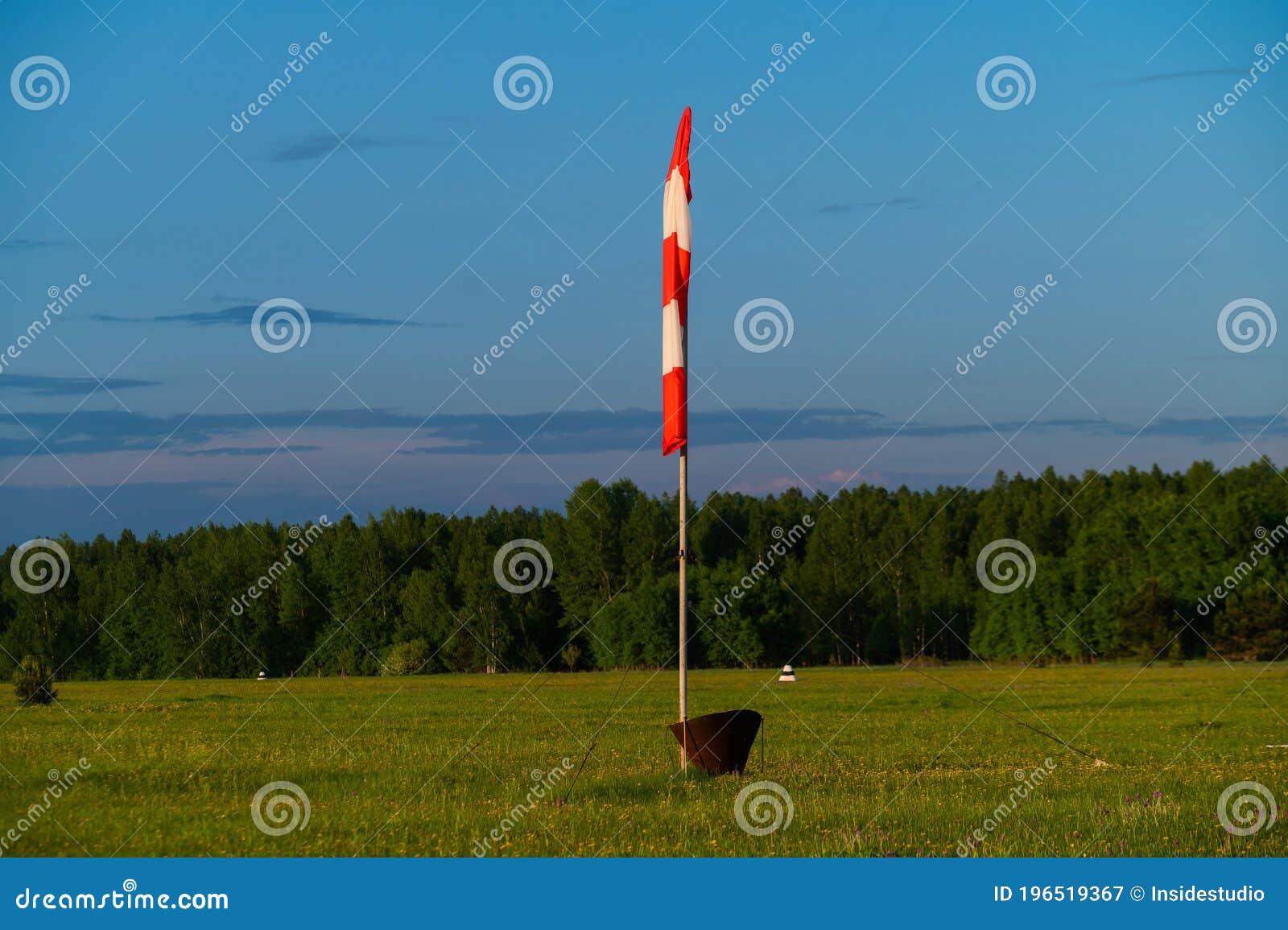 Windsock at the Airfield during Calm Weather Stock Image - Image of ...