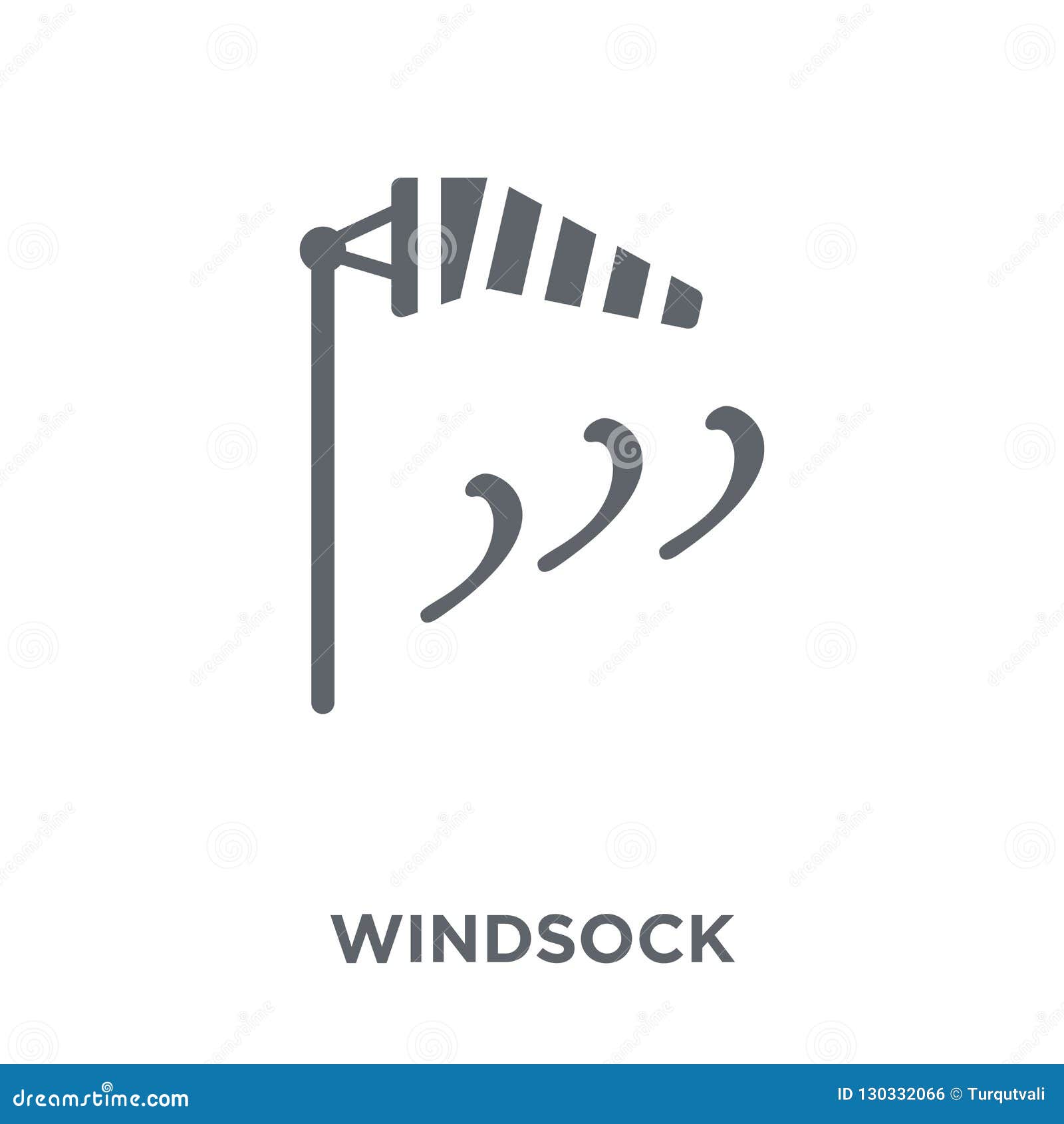 Windsock Icon from Collection. Stock Vector - Illustration of ...