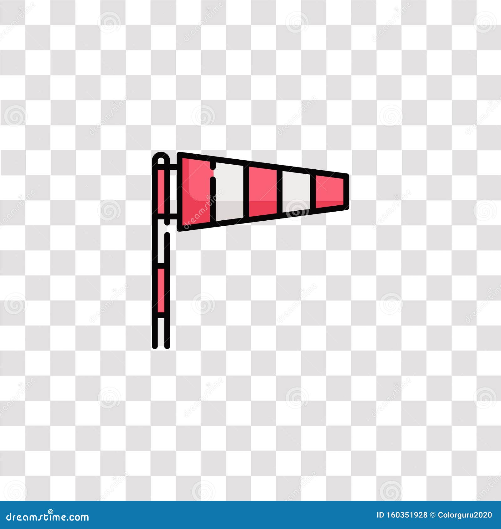 Windsock Icon Sign and Symbol. Windsock Color Icon for Website Design ...