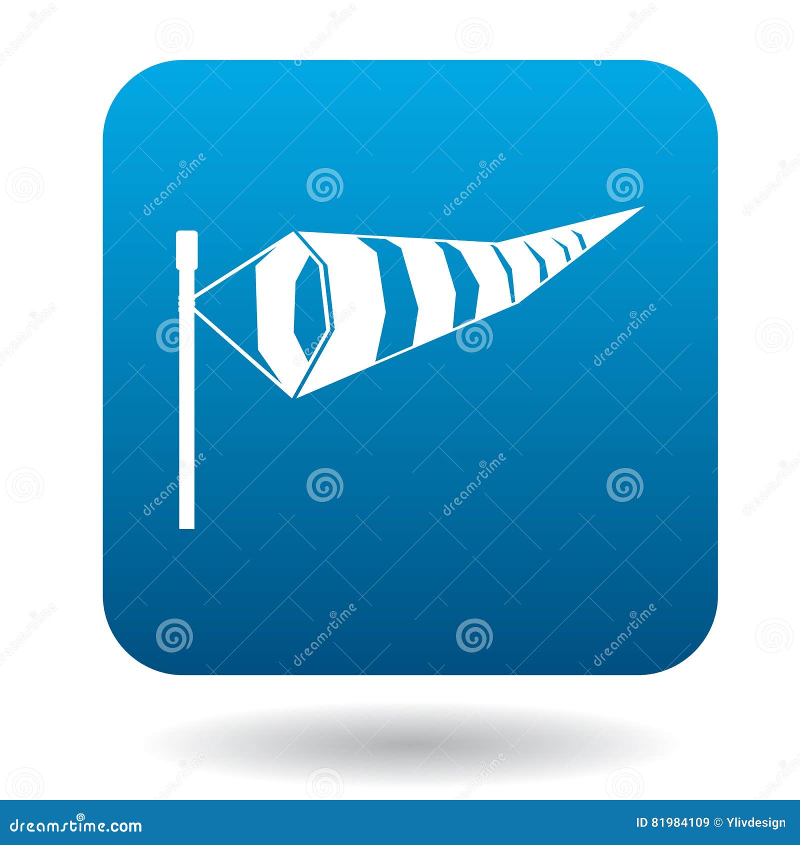 Windsock Icon in Simple Style Stock Vector - Illustration of outdoor ...