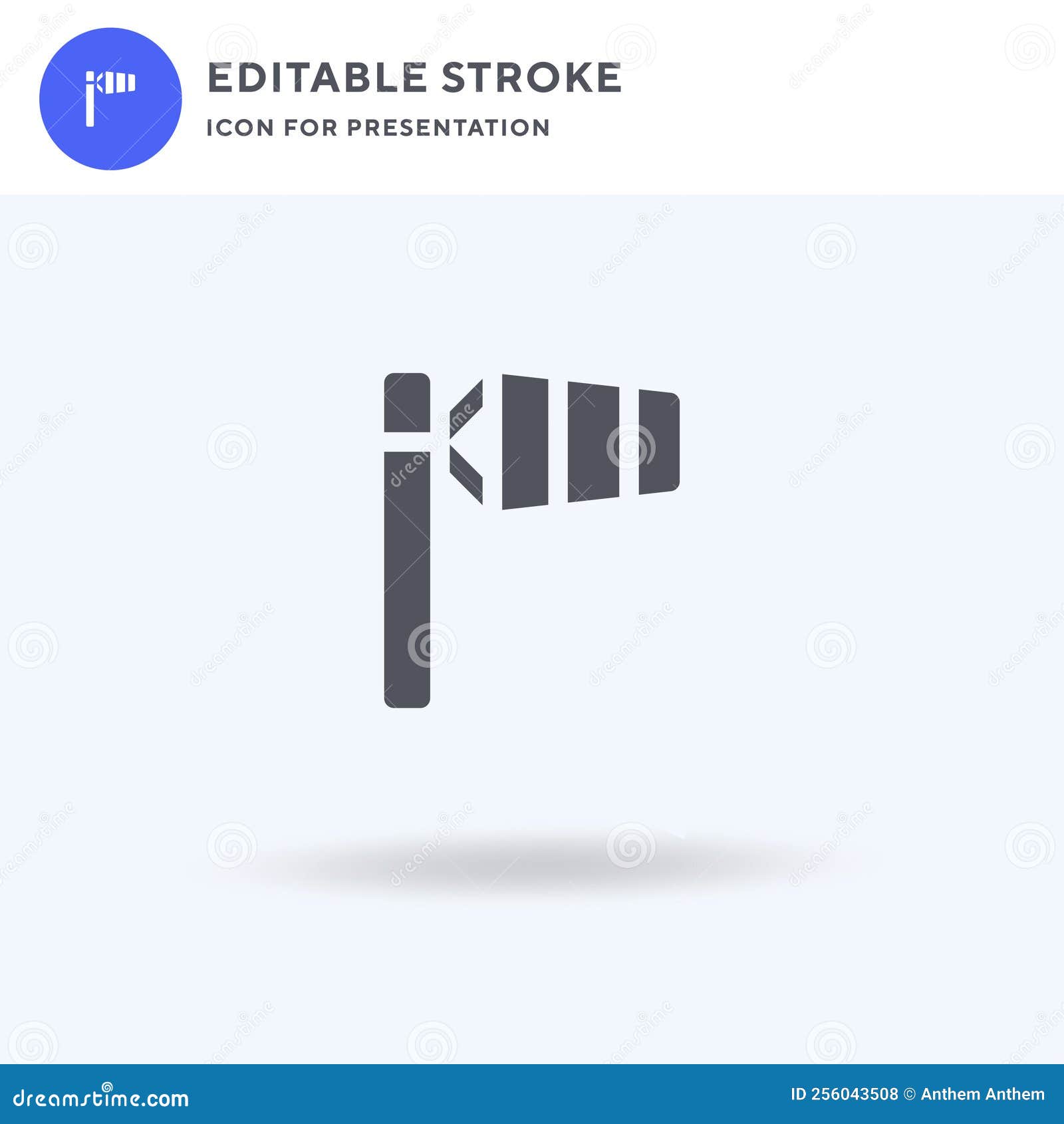 Windsock Icon Vector, Filled Flat Sign, Solid Pictogram Isolated on White, Logo Illustration ...