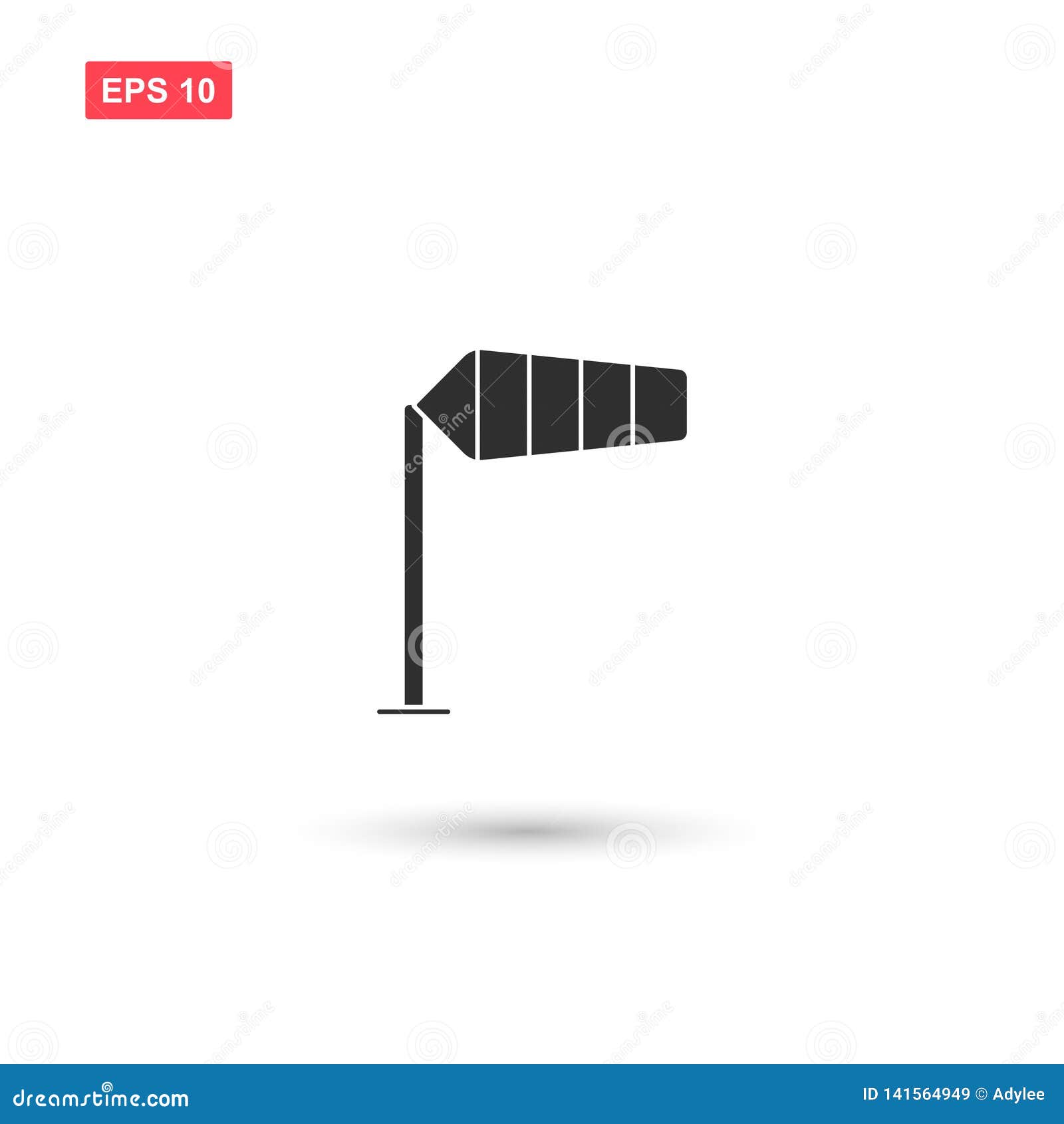 Windsock Icon Vector Isolated 9 Stock Vector - Illustration of style ...