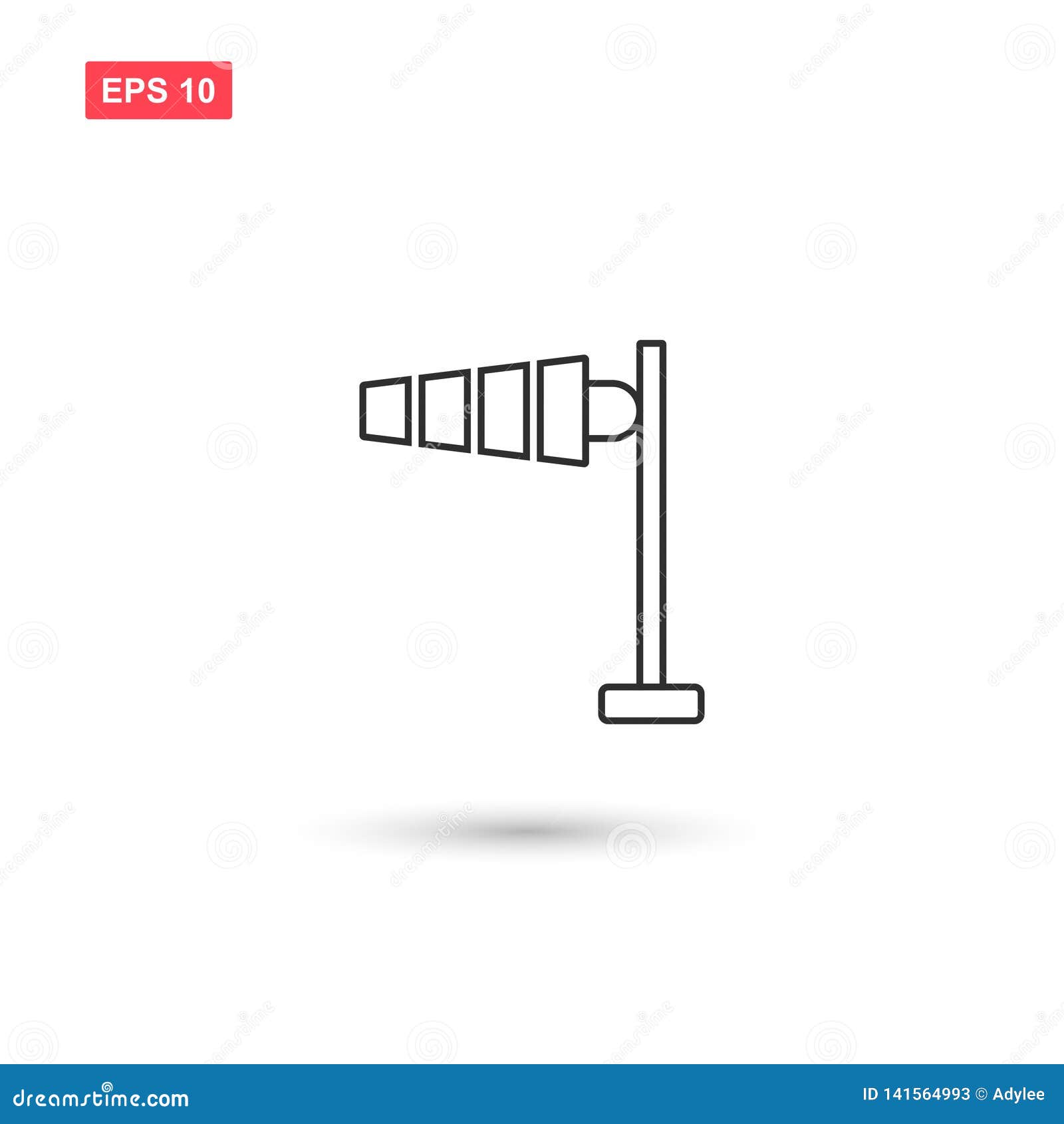 Windsock Icon Vector Isolated 2 Stock Vector - Illustration of symbol ...