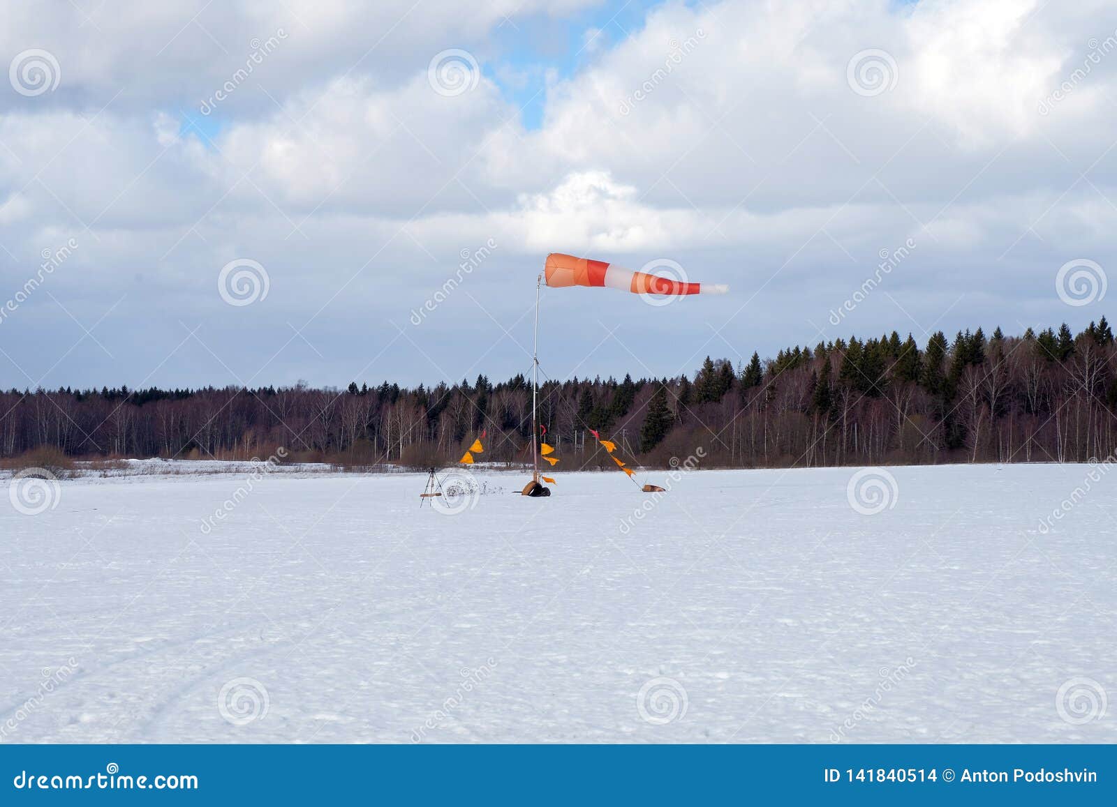 Windsock Indicates Spring Wind Direction. Stock Photo - Image of direct ...