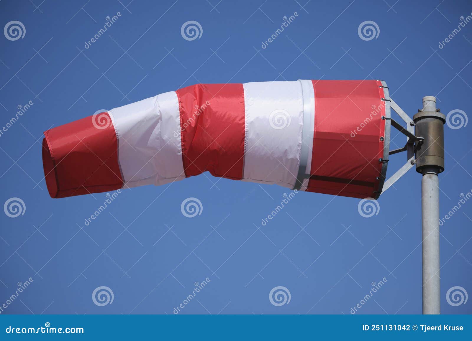 Windsock Indicator of Wind on Runway Airport Stock Photo - Image of ...