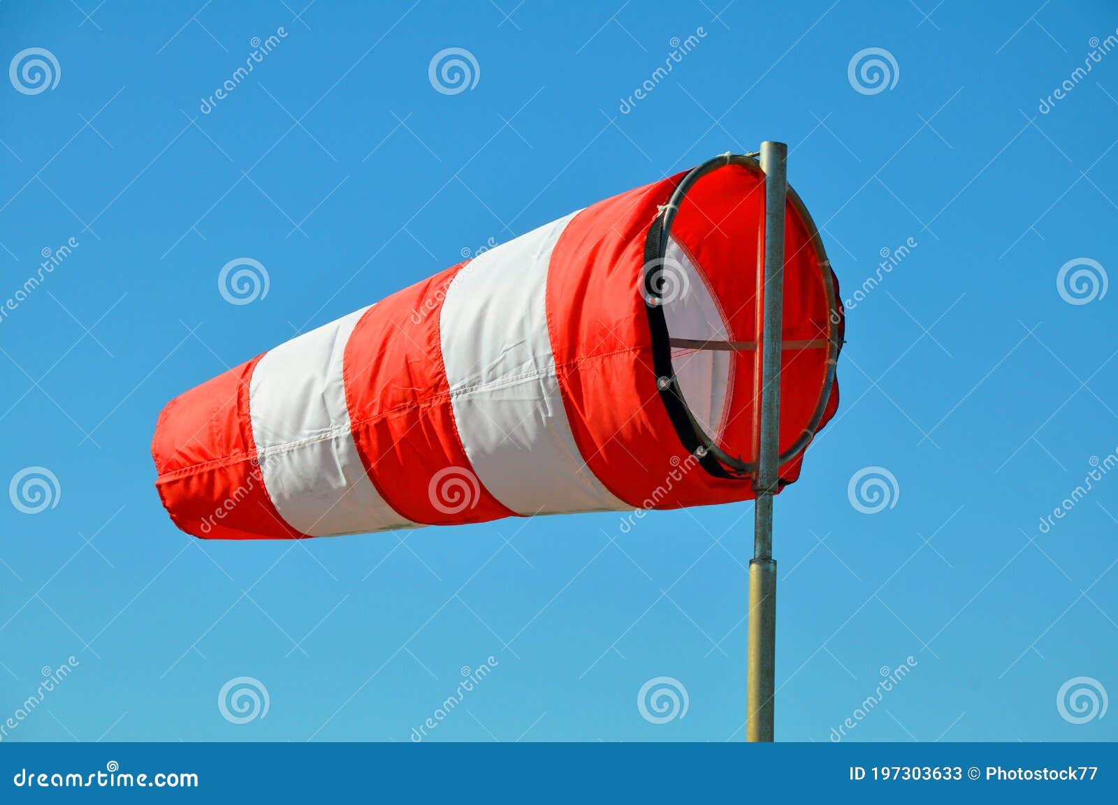 The Windsock on the Sky Background Stock Image - Image of equipment ...