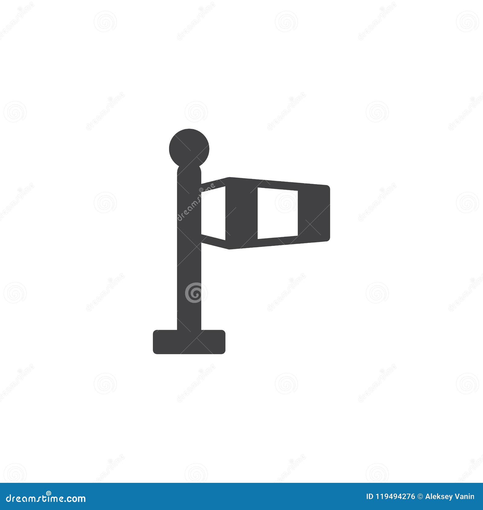 Windsock Vector Icon Isolated On Transparent Background, Windsock ...