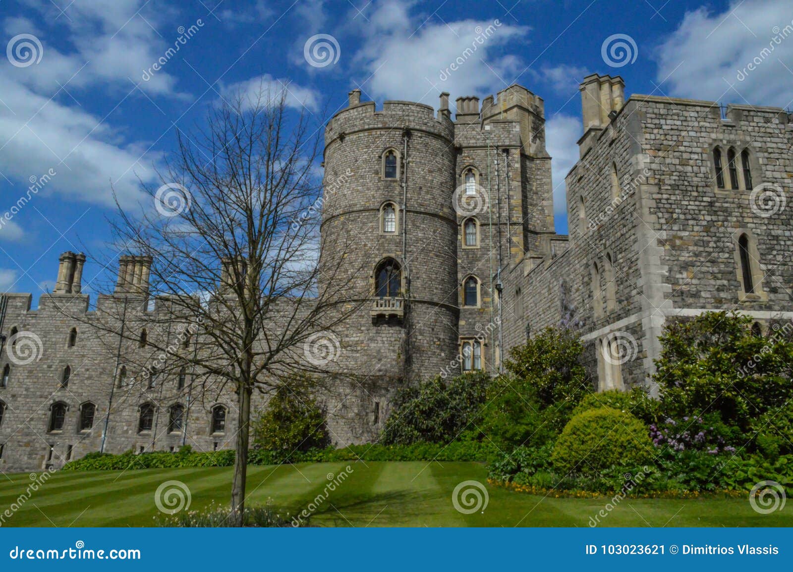 Windsor Castle at England UK Stock Image - Image of english, medieval ...