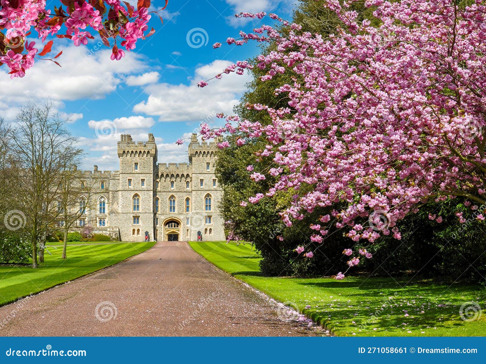Windsor Castle in Spring, London Suburbs, UK Stock Image - Image of ...