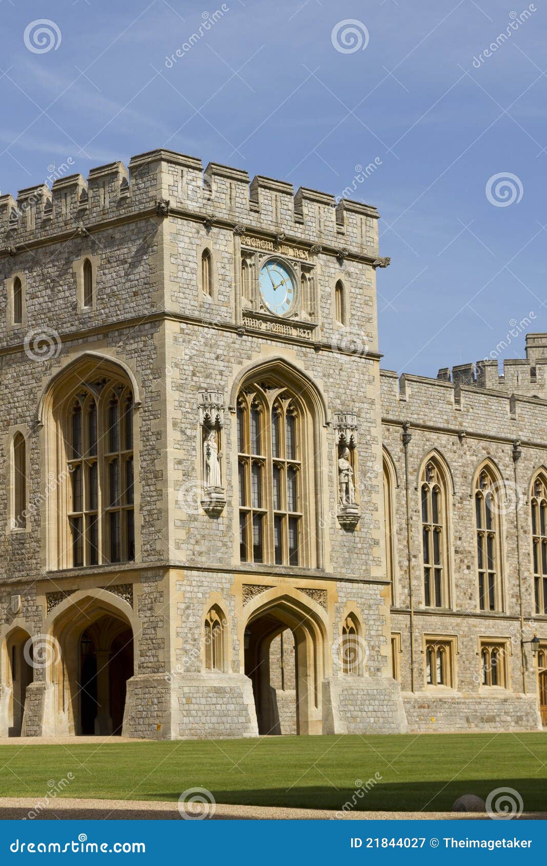 Windsor Clock Tower stock image. Image of street, summer - 21844027