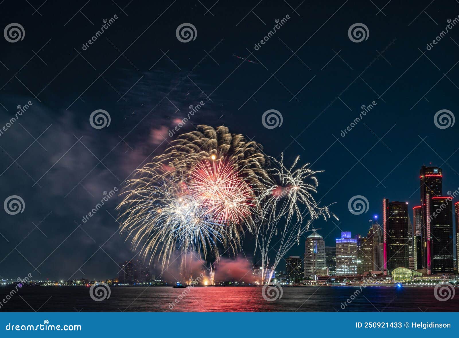 Windsor Ford`s 2022 Annual Fire Works Display Stock Image - Image of ...