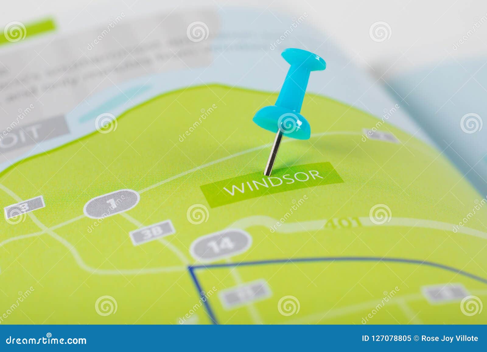 Windsor Ontario Canada map stock image. Image of ontario - 127078805