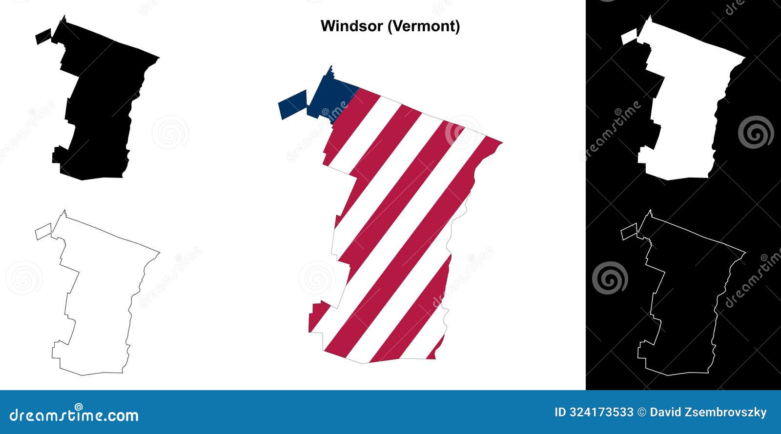 Windsor outline map stock illustration. Illustration of territory ...