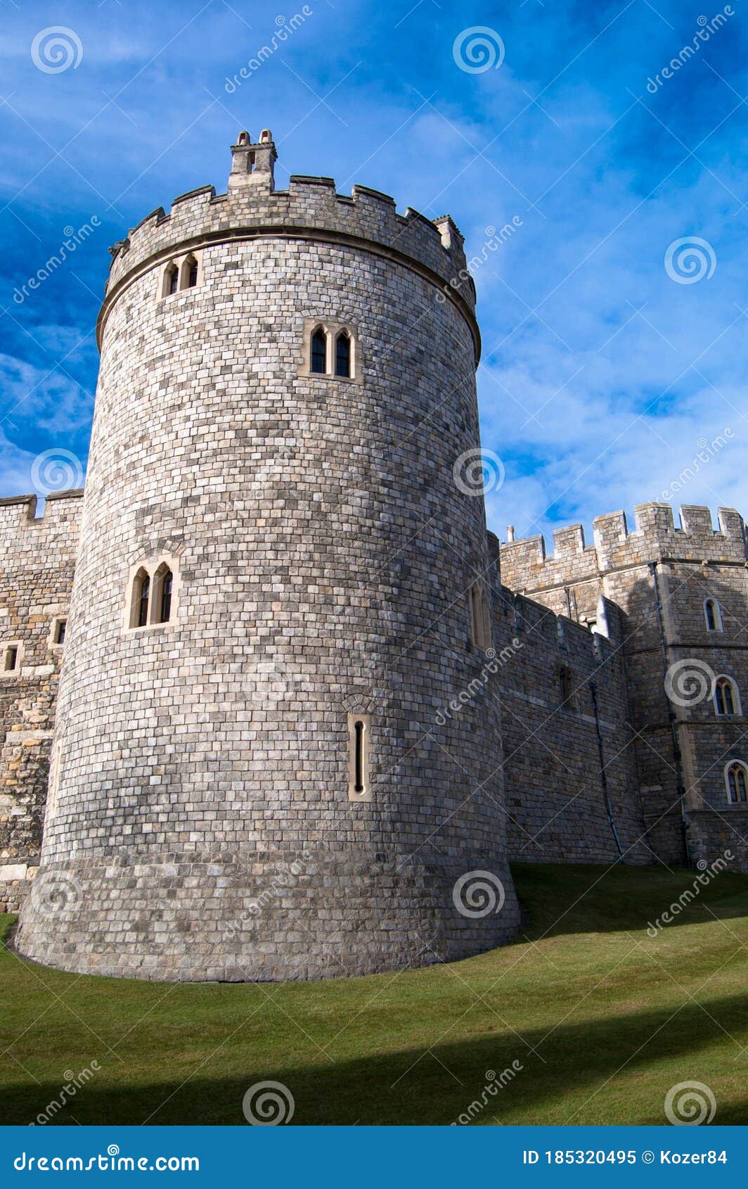 Windsor Royal Castle Walls stock image. Image of castle - 185320495